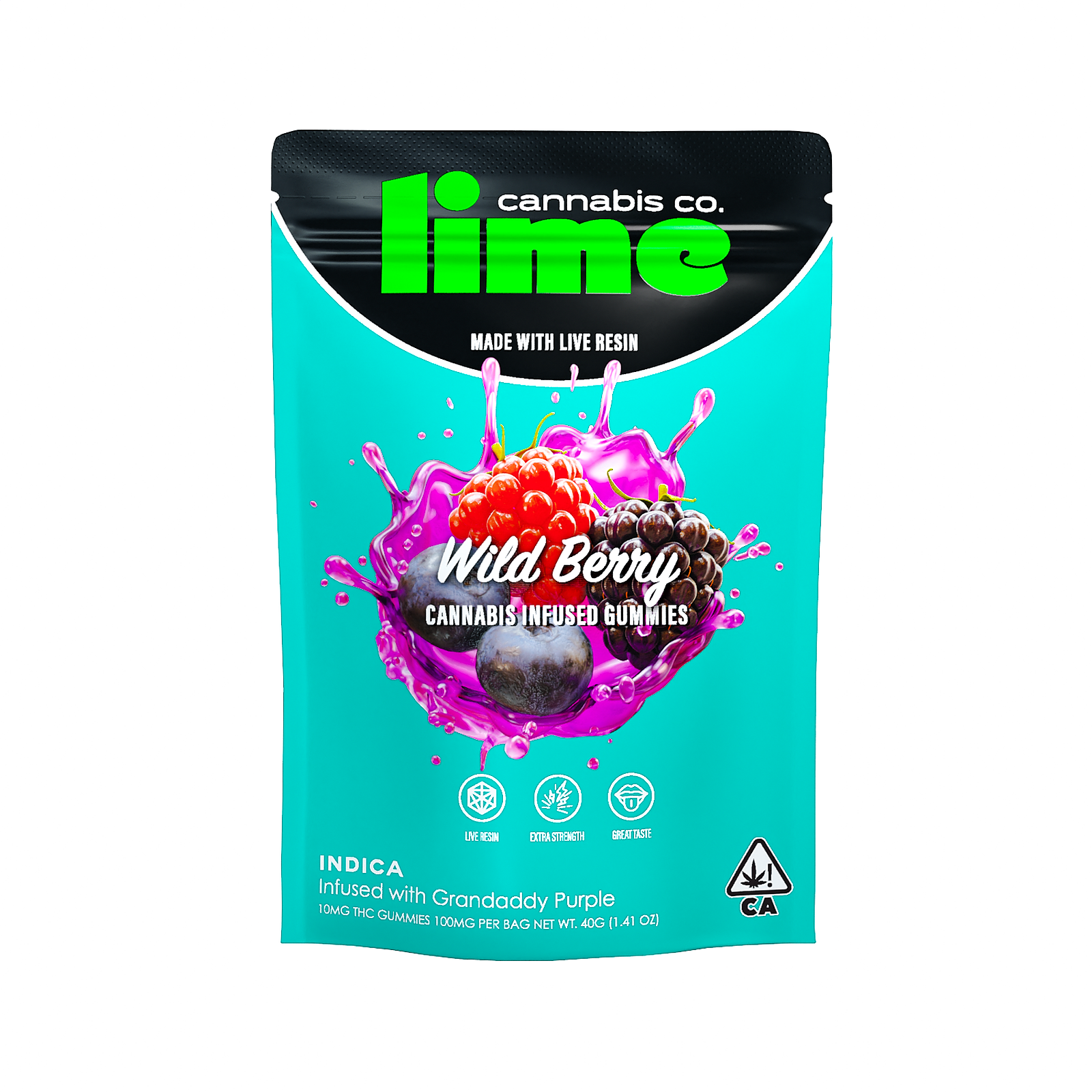 Lime: 100mg Gummies | Wild Berry | Leafly