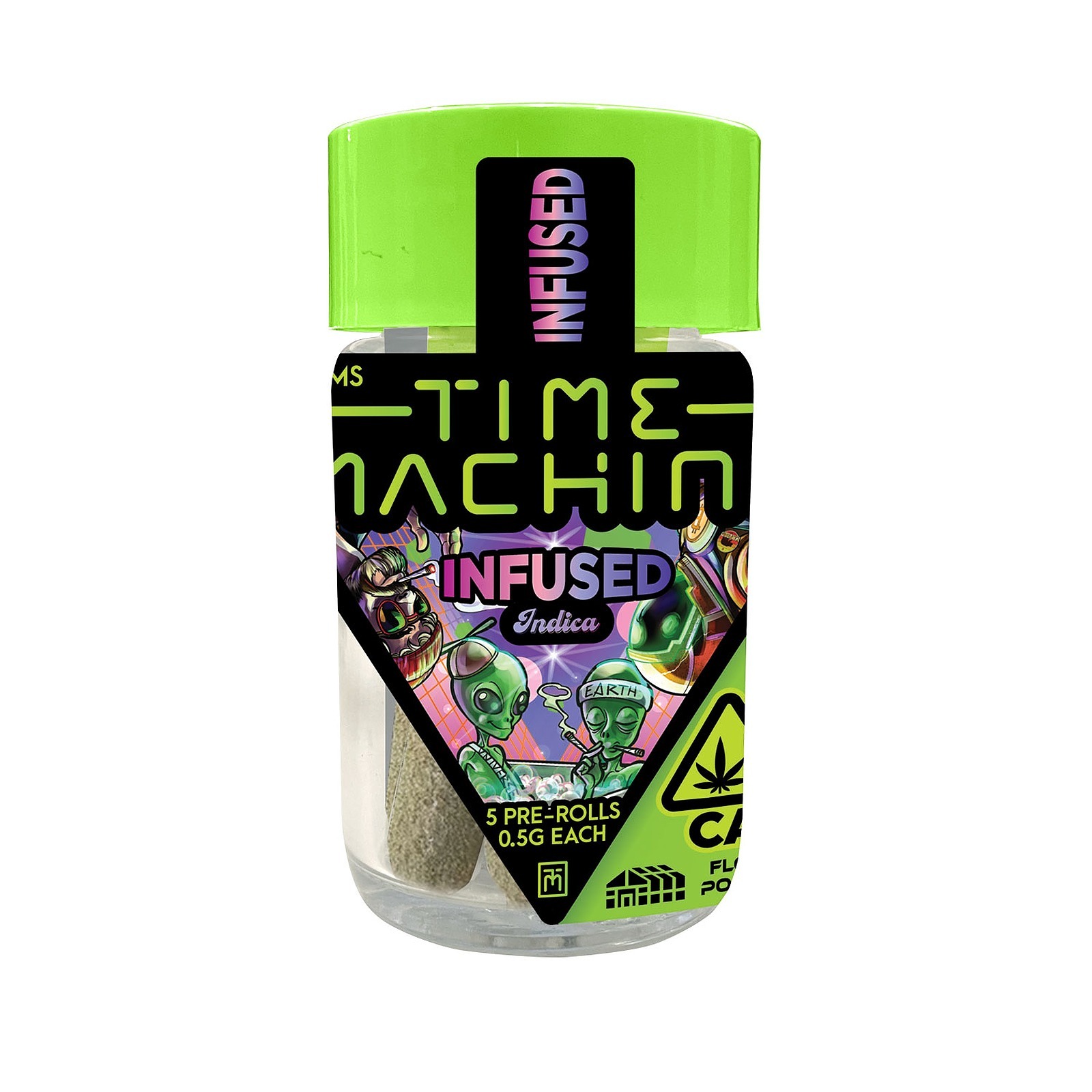 Time Machine: Time Machine Infused Pre-Roll .5g Indica Strawberry Kush ...
