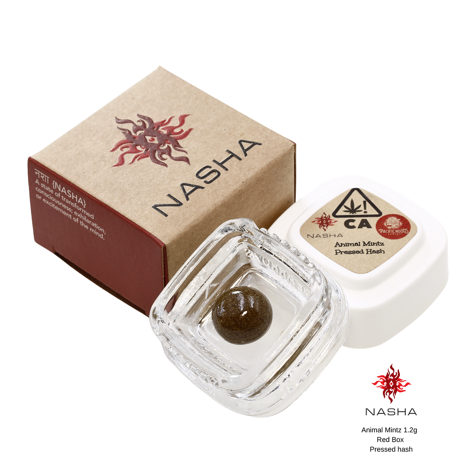 NASHA: Animal Mintz 1.2g Red Pressed Hash (Pacific Roots) | Leafly