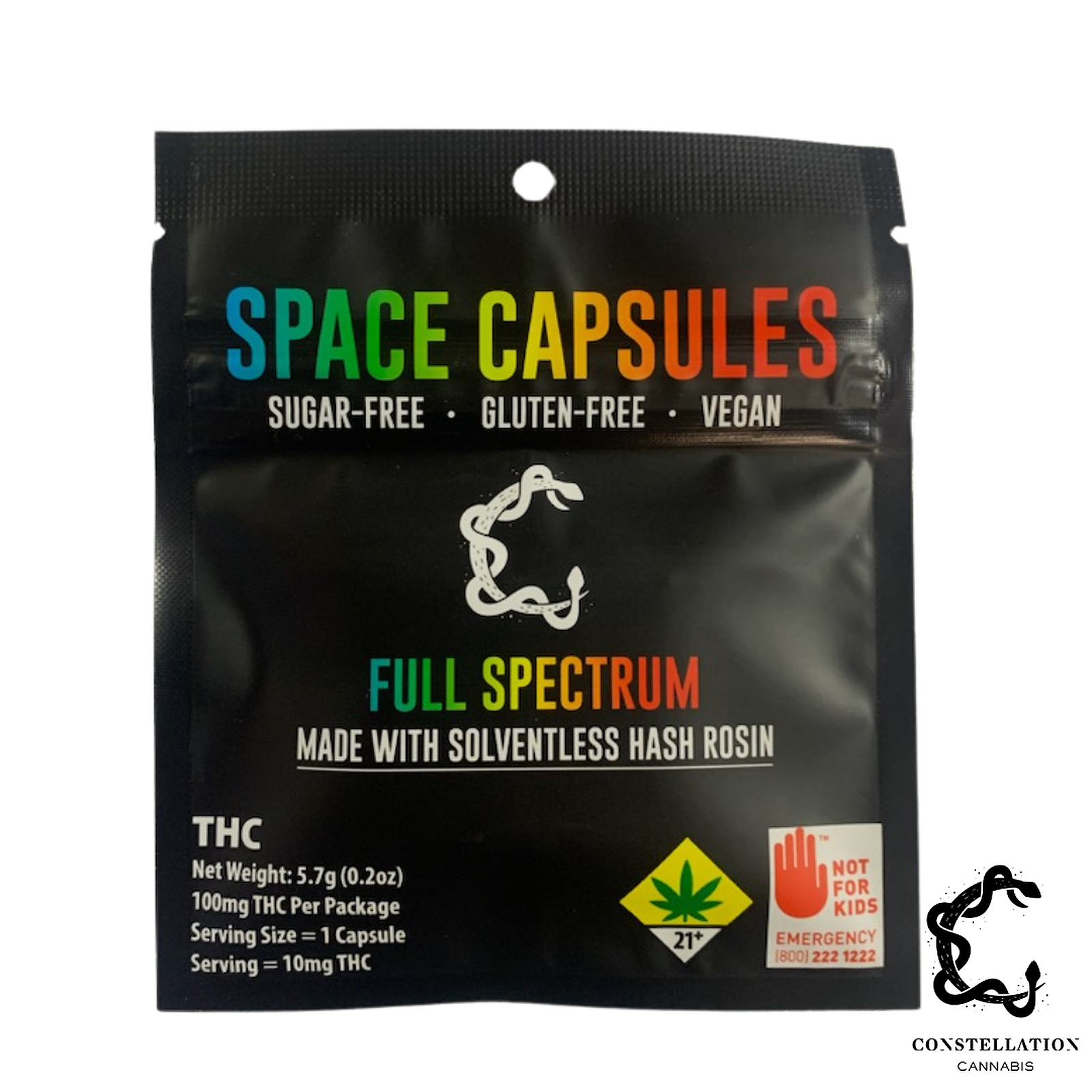 Constellation Cannabis: Space Capsule [10pk] (100mg THC) | Leafly