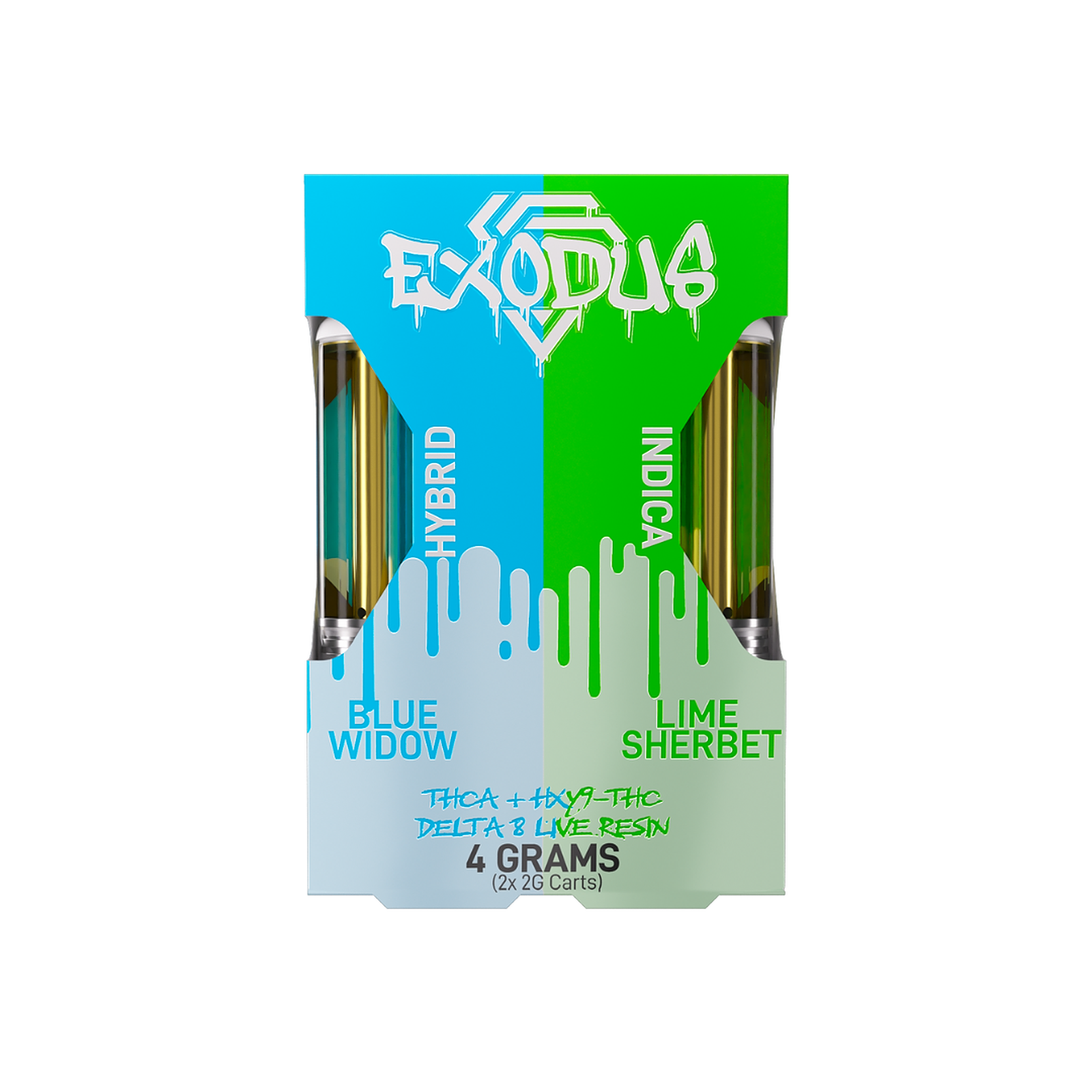 Exodus - Exoclub: Blue Widow X Lime Sherbet Duo Cartridges THC-A + HXY9 ...