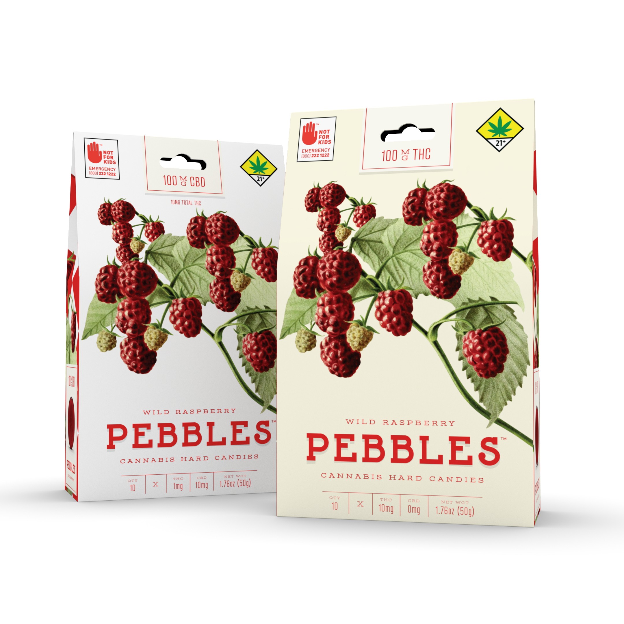 Pebbles: Wild Raspberry 100mg 10-pack | Leafly
