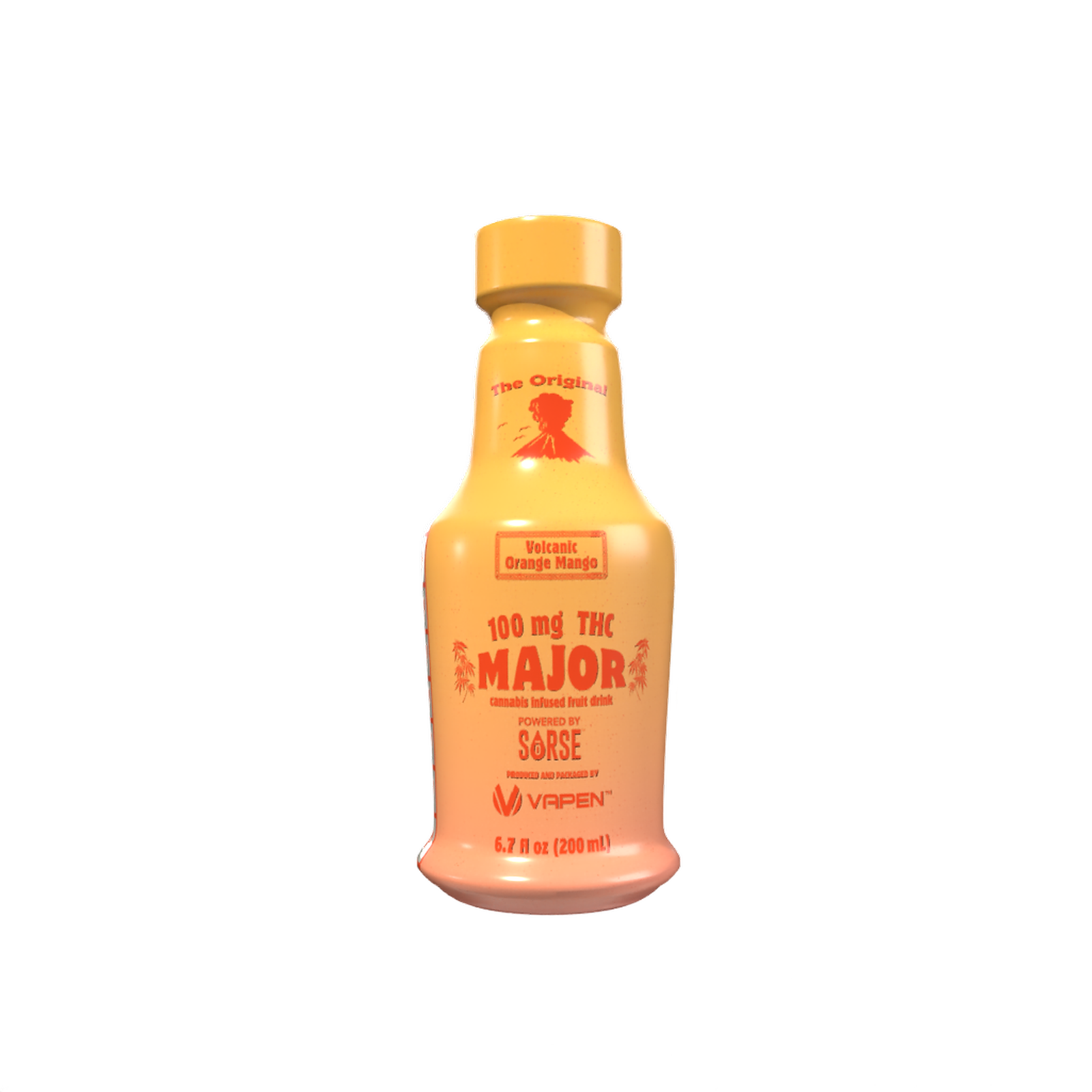 Major: Volcanic Orange Mango 100mg Fruit Drink AZ | Leafly