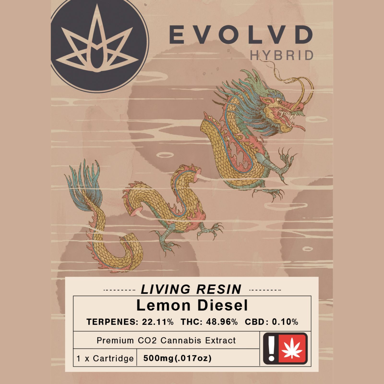 EVOLVD: Lemon Diesel Living Resin Cartridge | Leafly
