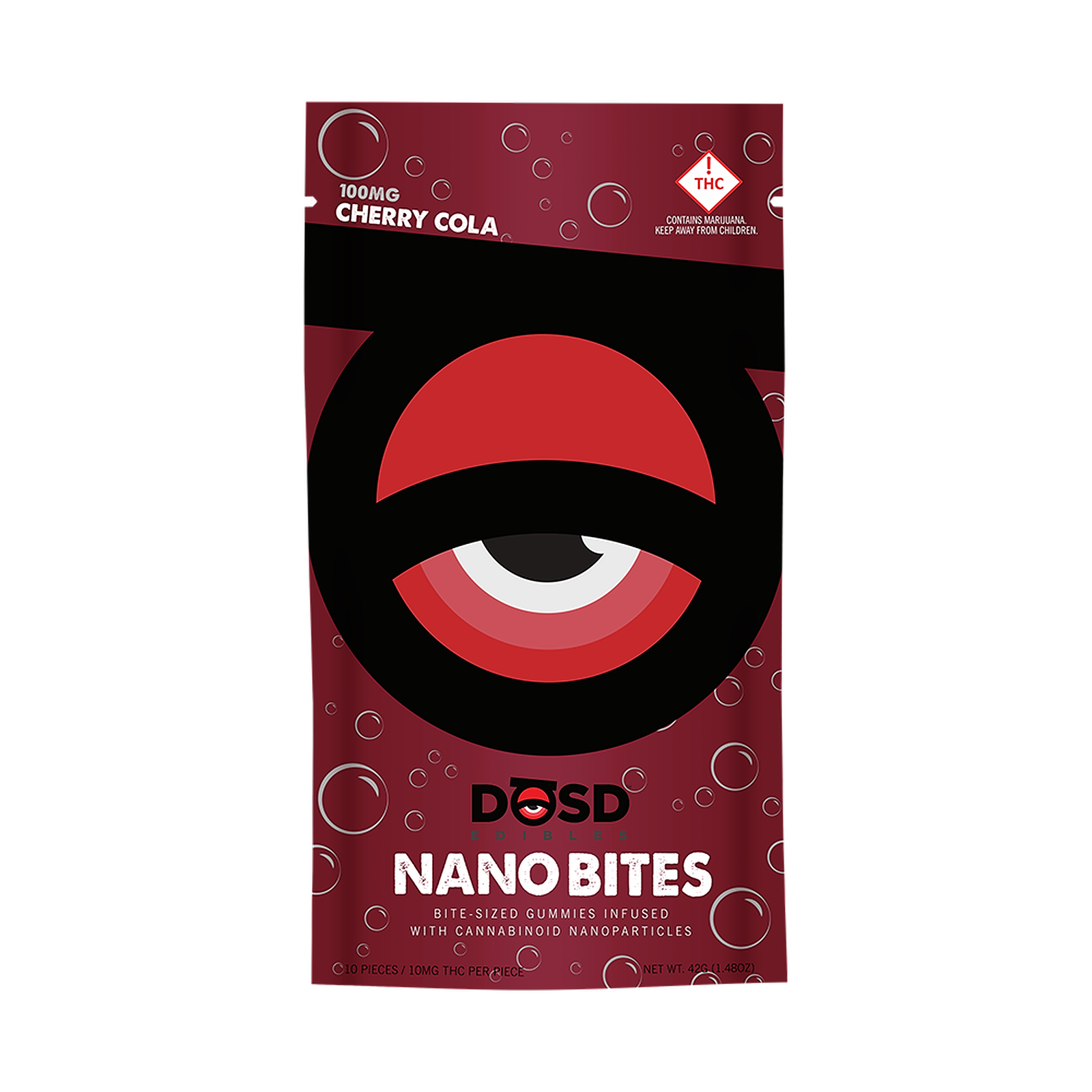 DŌSD Edibles: Nano Bites - Cherry Cola 100mg | Leafly