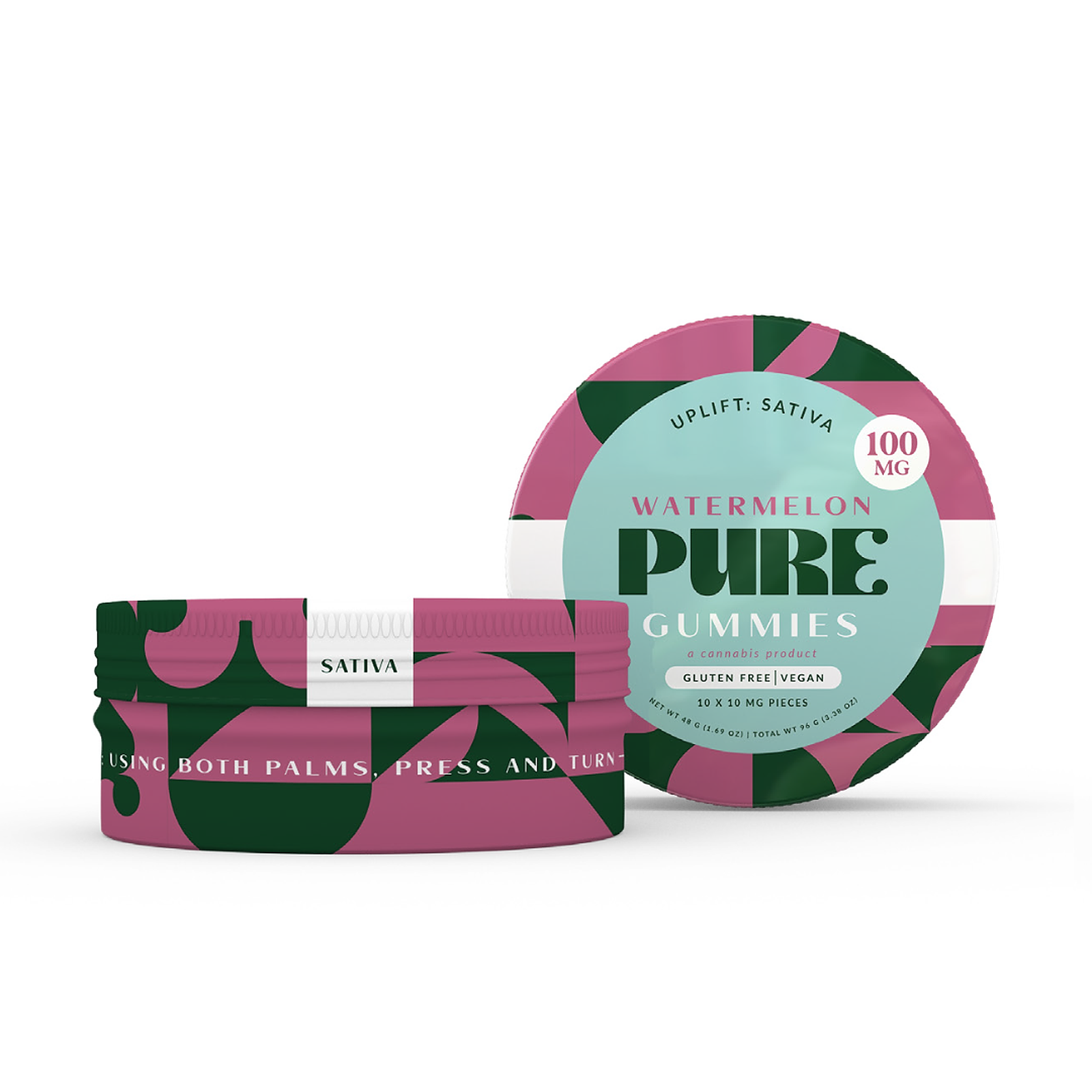 Pure Edibles: Pure Gummies 100mg Watermelon | Leafly
