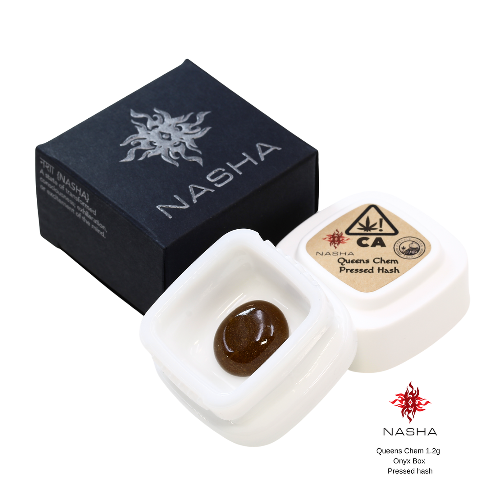 NASHA: Queens Chem 1.2g Onyx Live Pressed Hash | Leafly