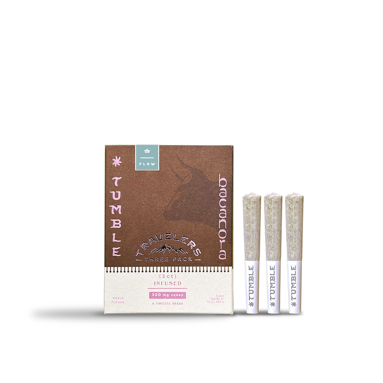 Timeless Vapes: Tumble Puro Amor Infused Pre-Roll Travelers (Flow) | Leafly