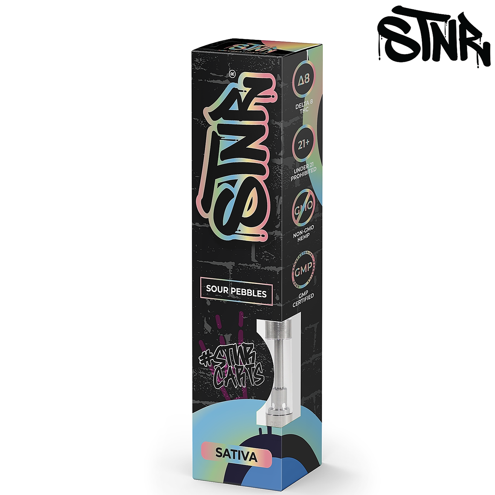 STNR Creations: Delta8 CCELL Cart - Sour Pebbles (Sativa) | Leafly