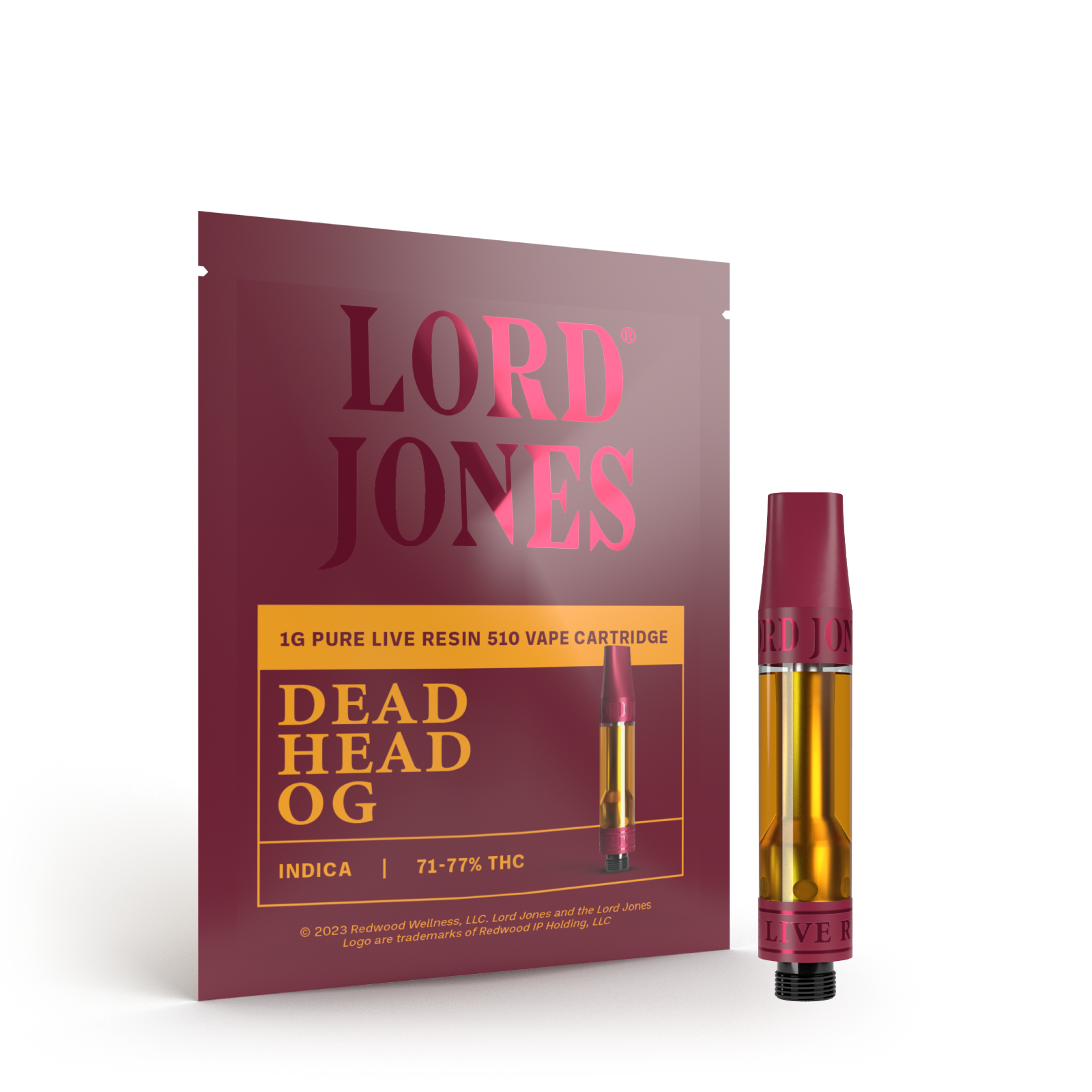 Lord Jones: Deadhead OG Live Resin 1g 510 Cartridge | Leafly