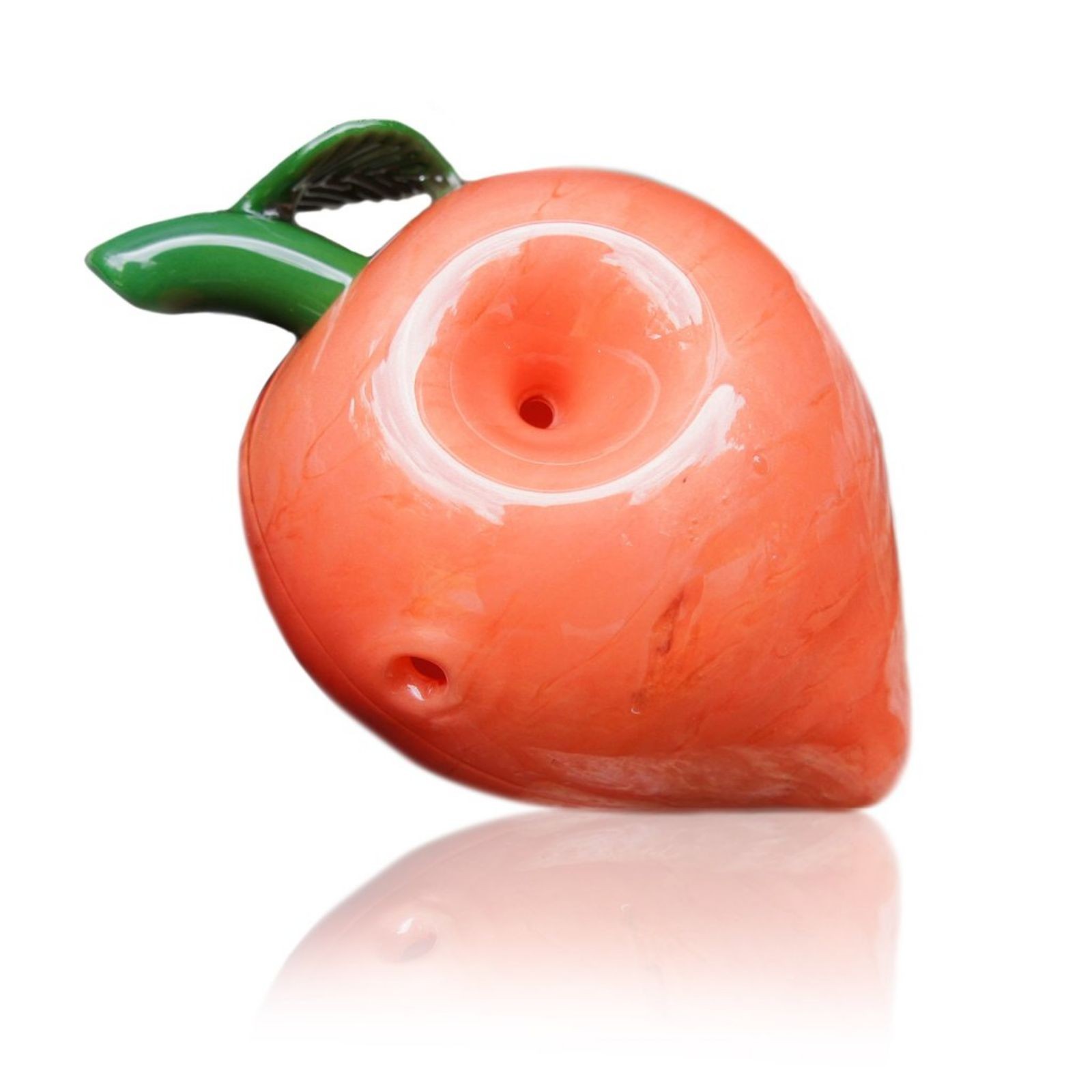 Stash Lab Technologies: 4" Glass Peach Themed Spoon "Peachy Keen" | Leafly