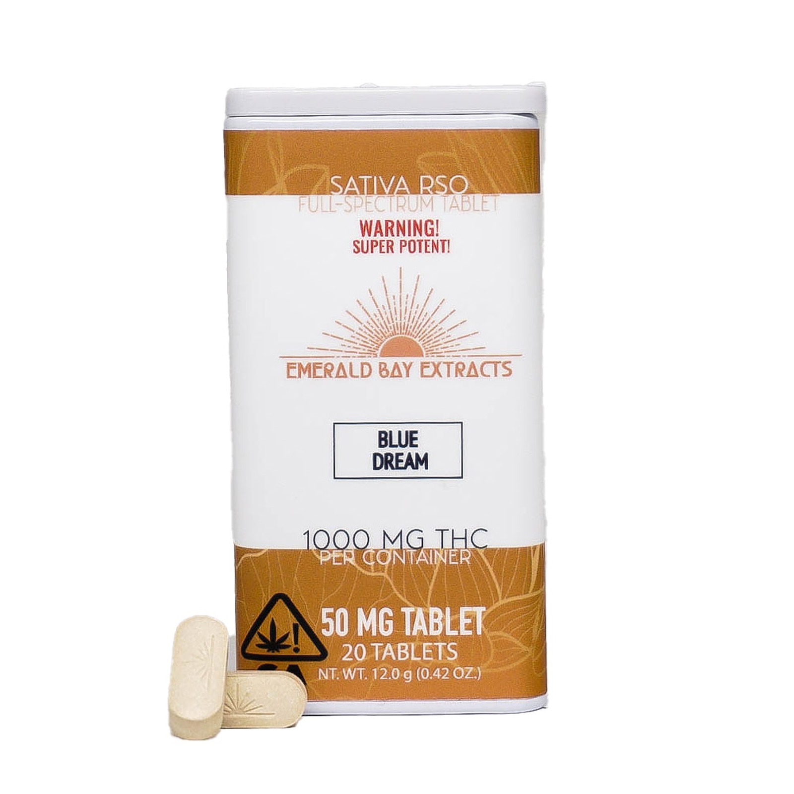 Emerald Bay Extracts: Blue Dream RSO Tablet [50mg] (1000mg Package ...