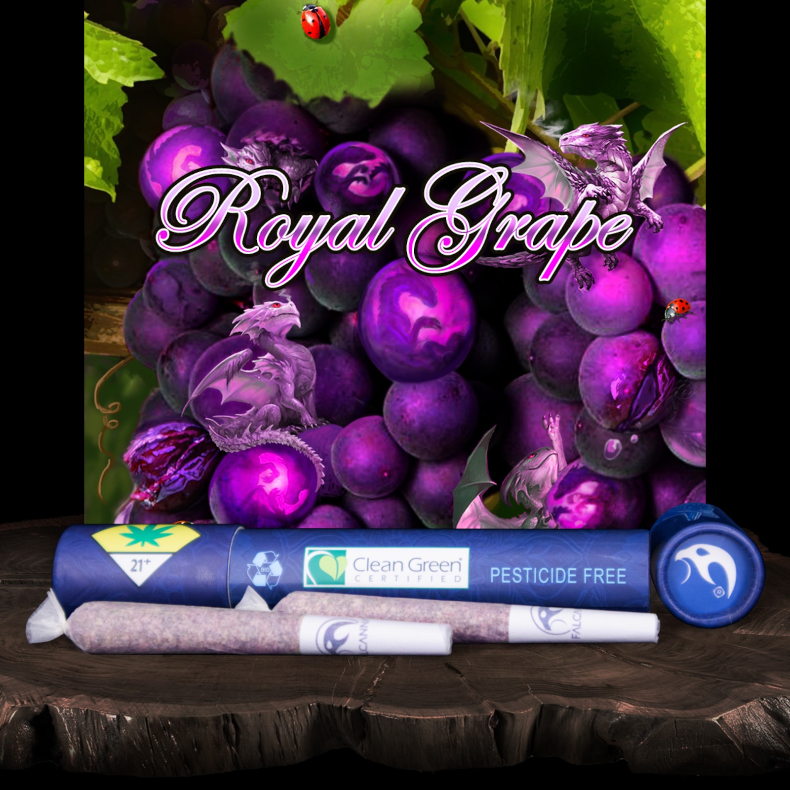 Falcanna: Royal Grape Pre-Rolls 1.2g 2-Pack | Leafly