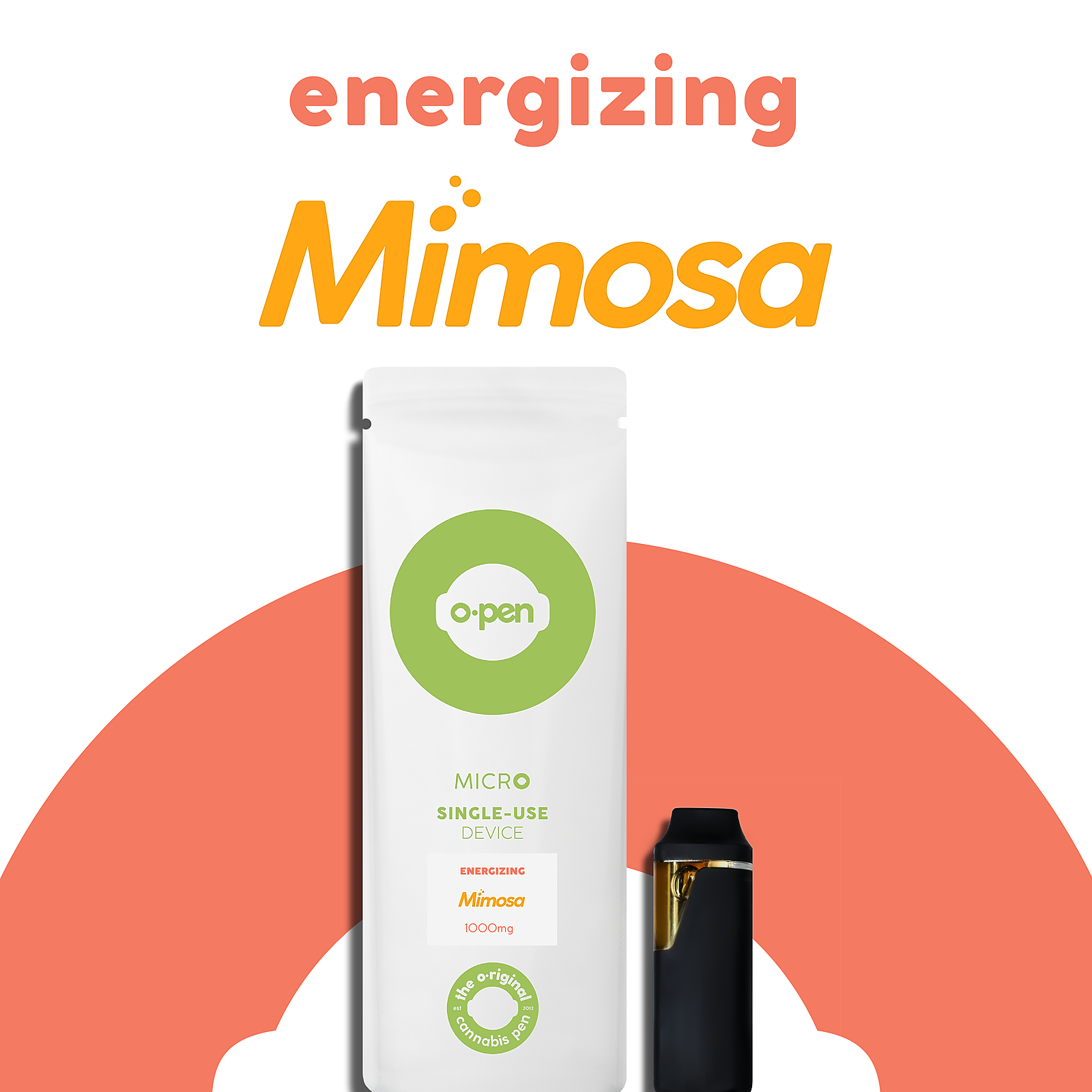 O.pen: O.pen Micro - Mimosa - 1,000mg All-In-One Vape Pen | Leafly