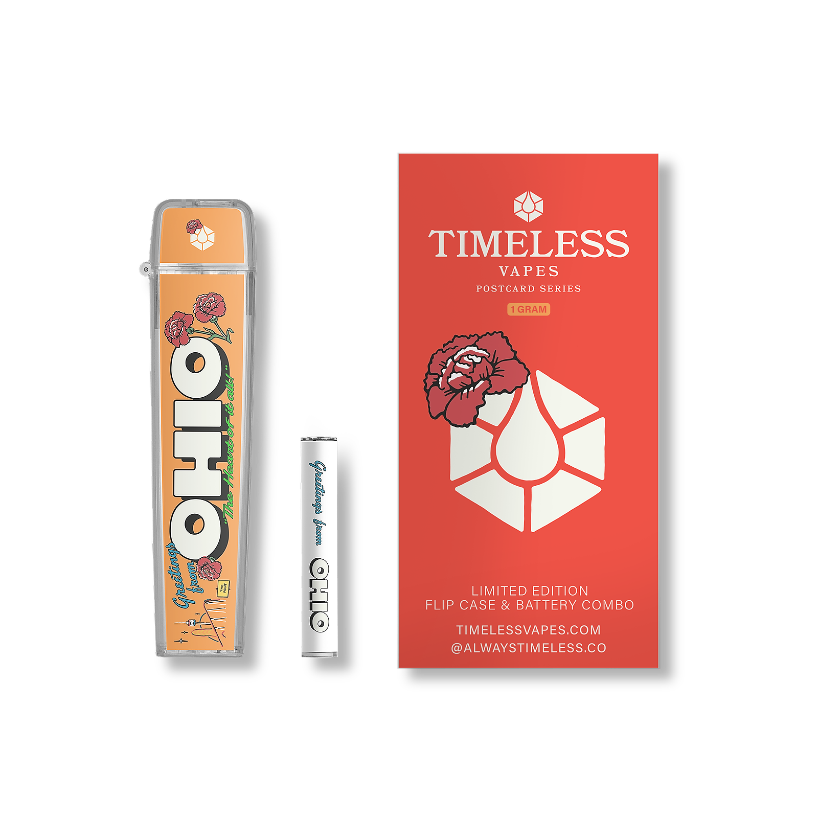 Timeless Vapes: Greetings From Ohio Flip Case & Battery Combo | Leafly