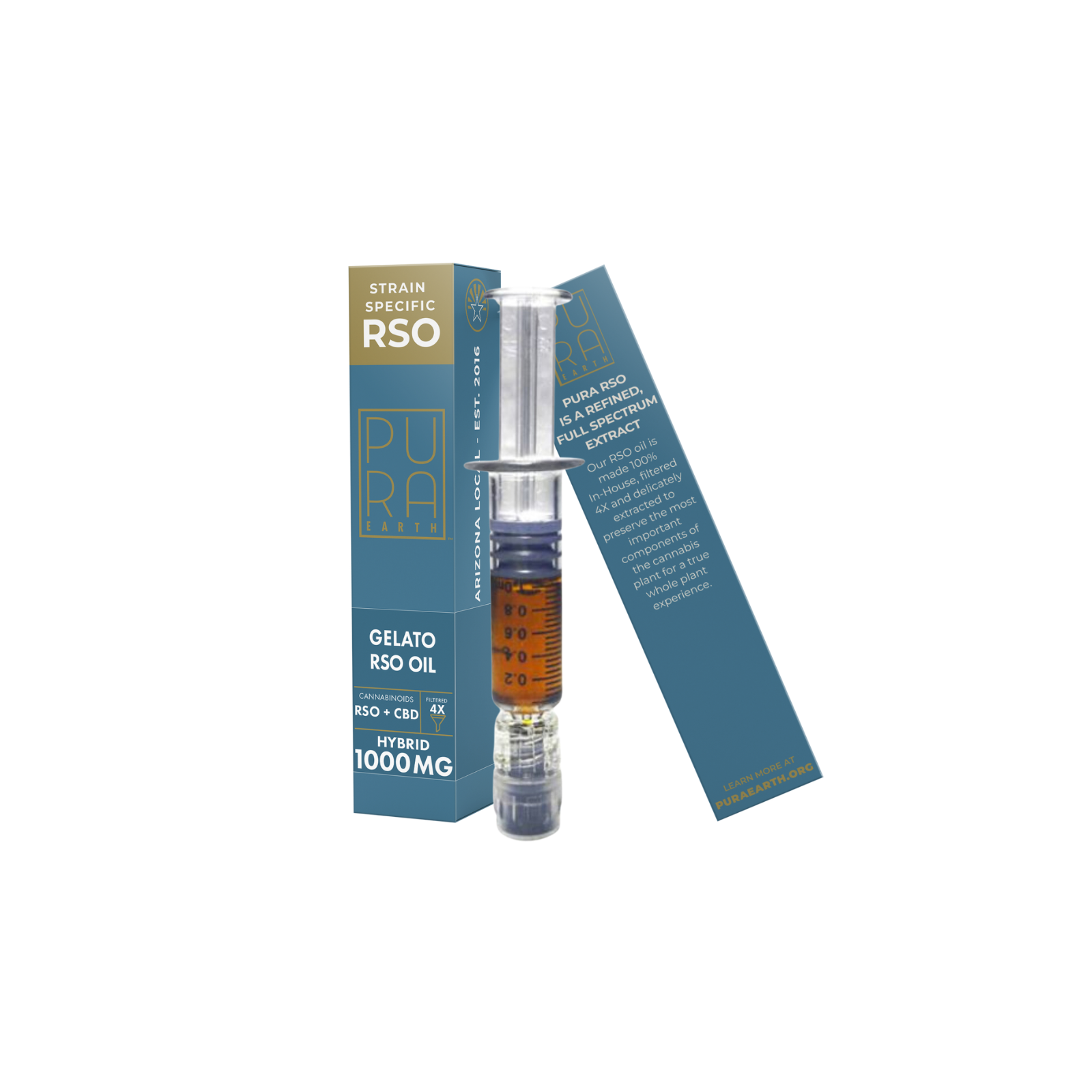 PURA Concentrates: 1g RSO | Gelato Pura + CBD | Leafly