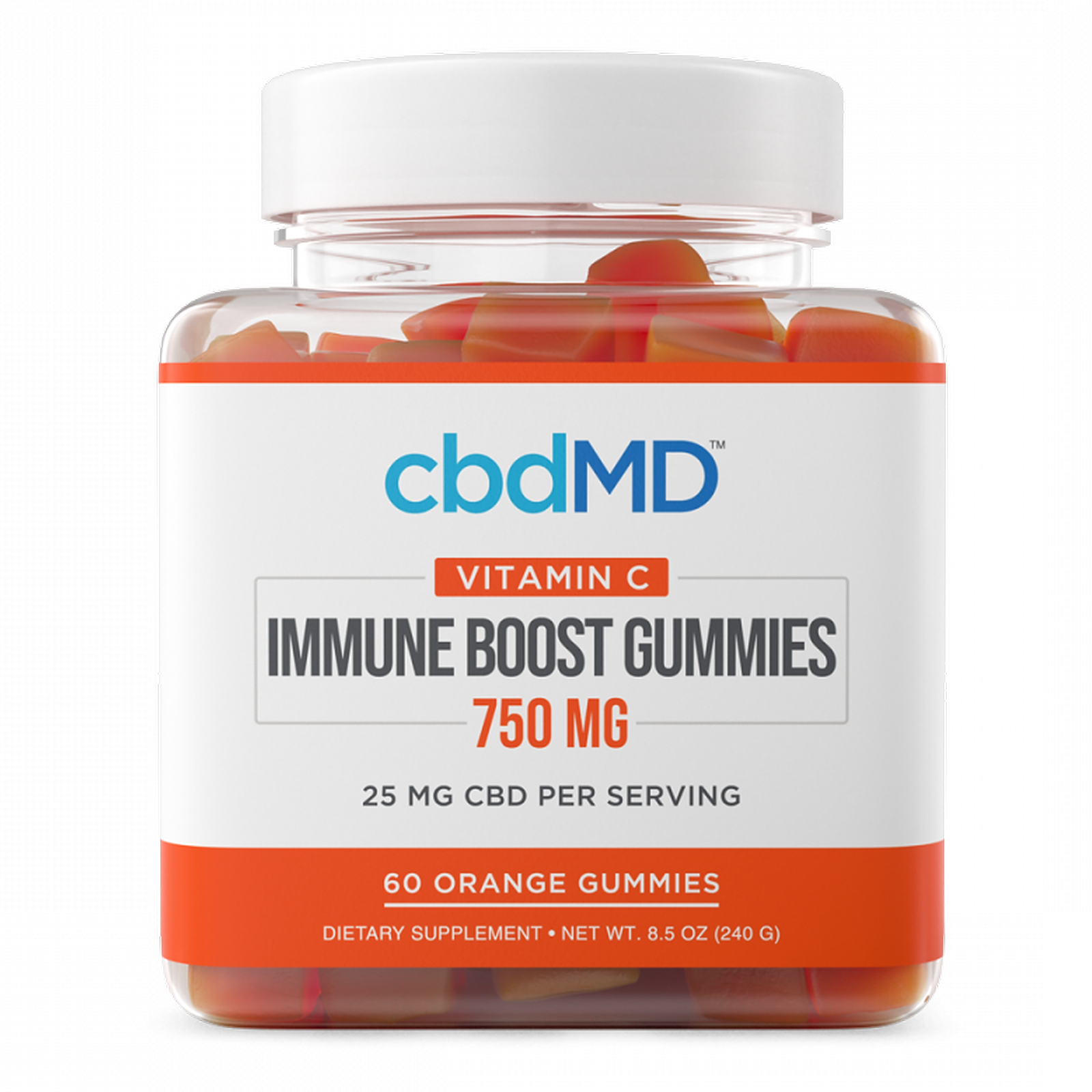 cbdMD: Immune Boost CBD Gummies - 750mg | Leafly
