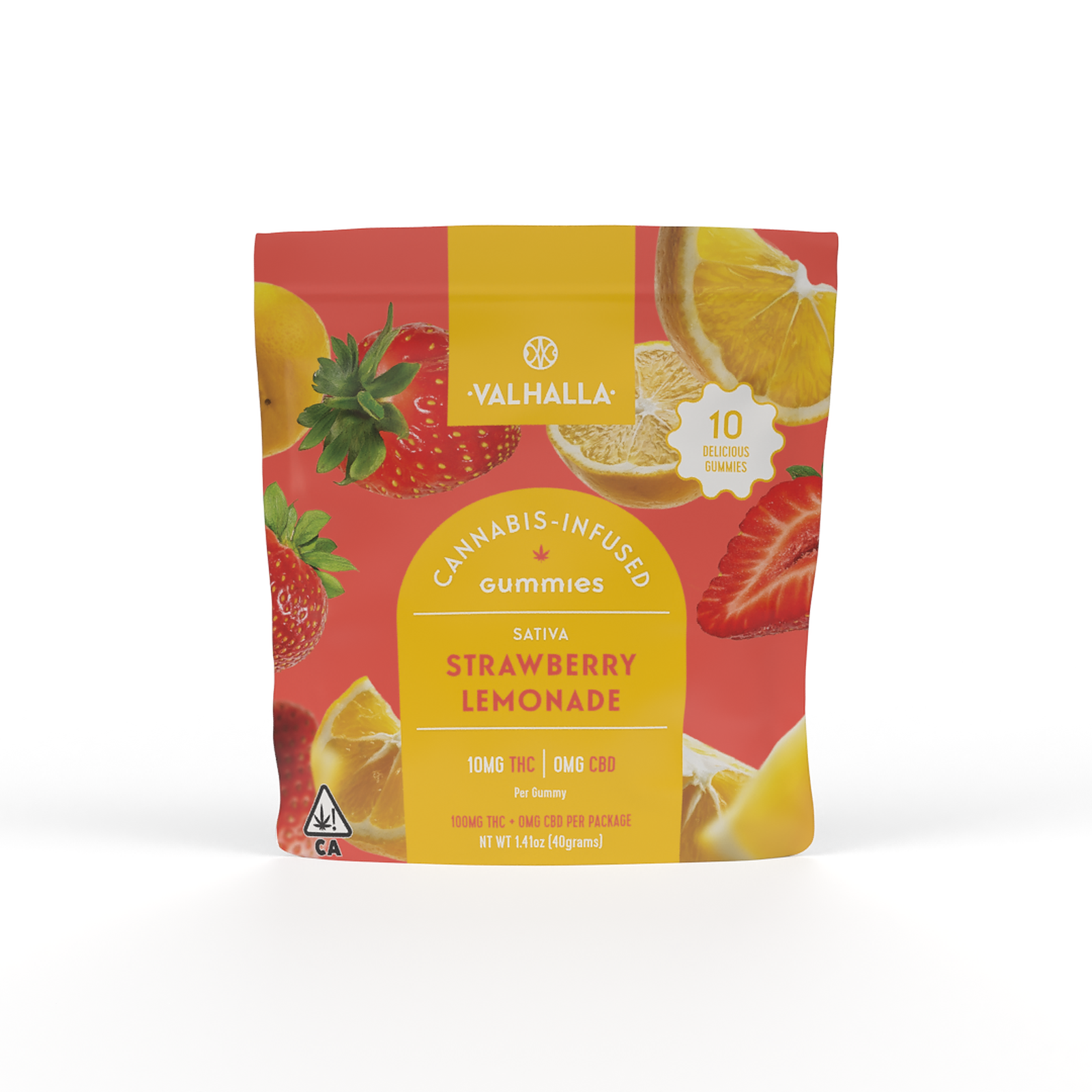 Valhalla Confections: Strawberry Lemonade Gummies 100mg 10-pack | Leafly