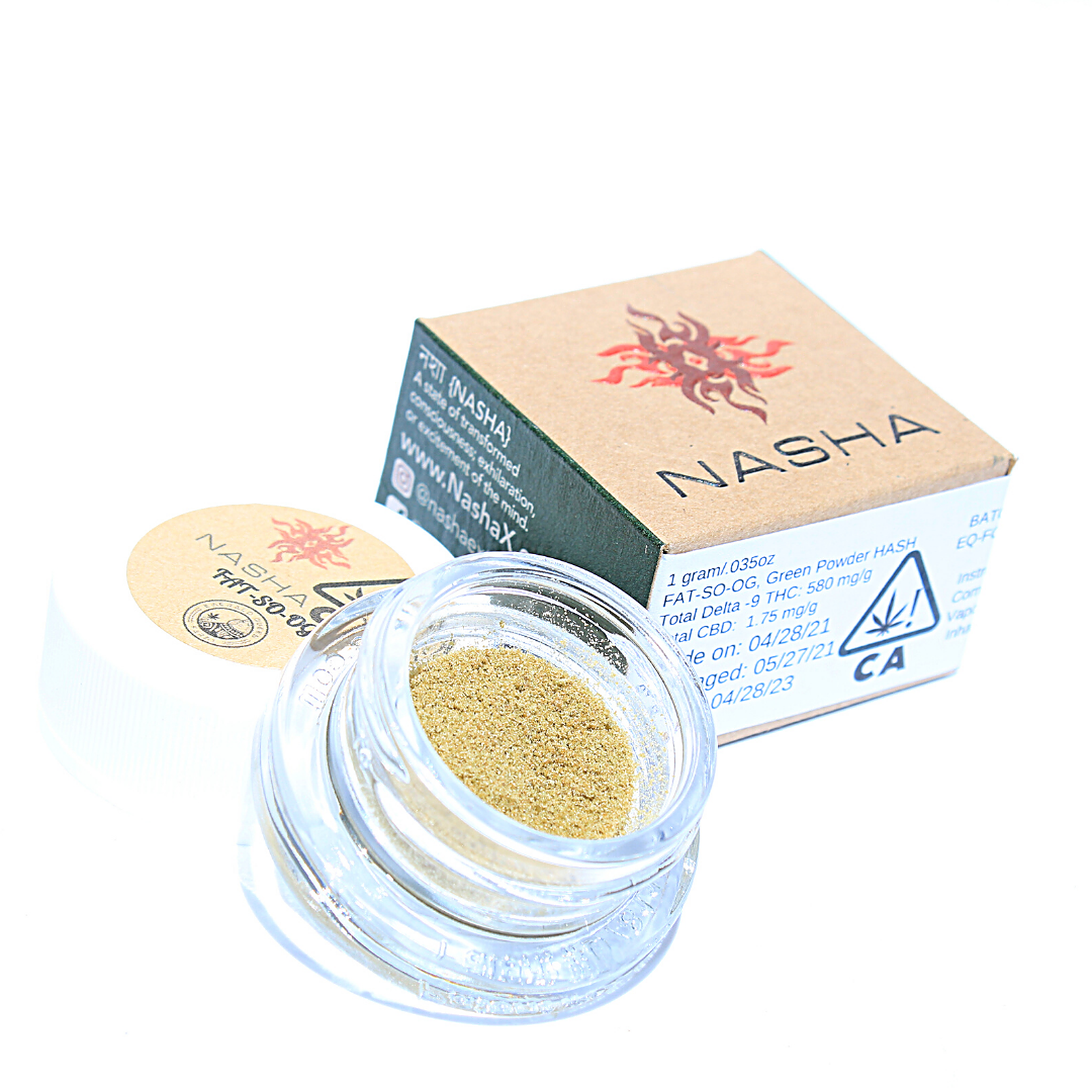 NASHA: FAT-SO-OG Green Powder Hash | Leafly