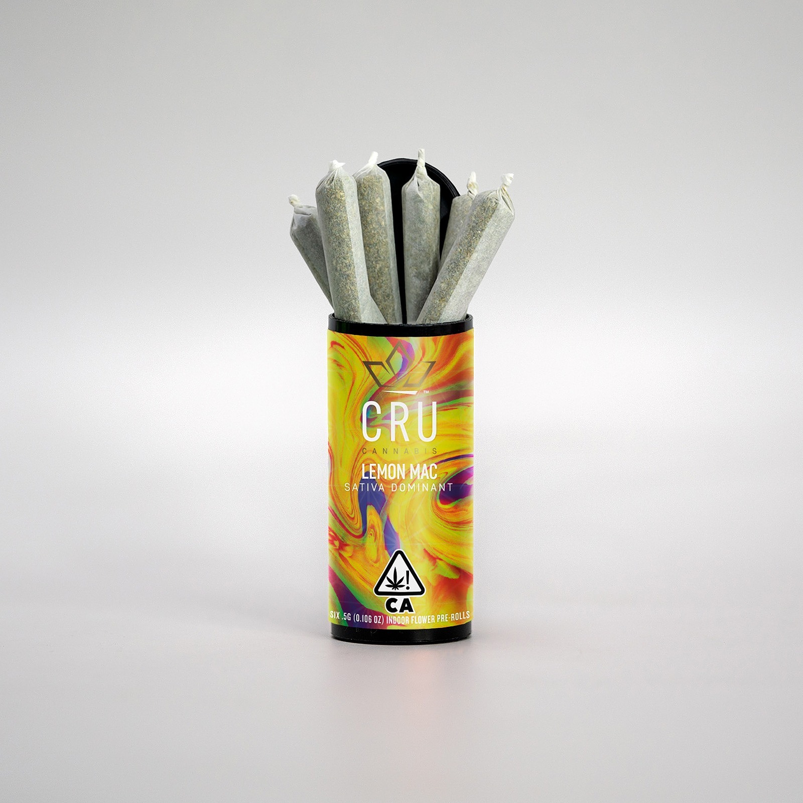 CRU Cannabis: Lemon Mac (0.5G Pre-Roll 6 pack) | Leafly