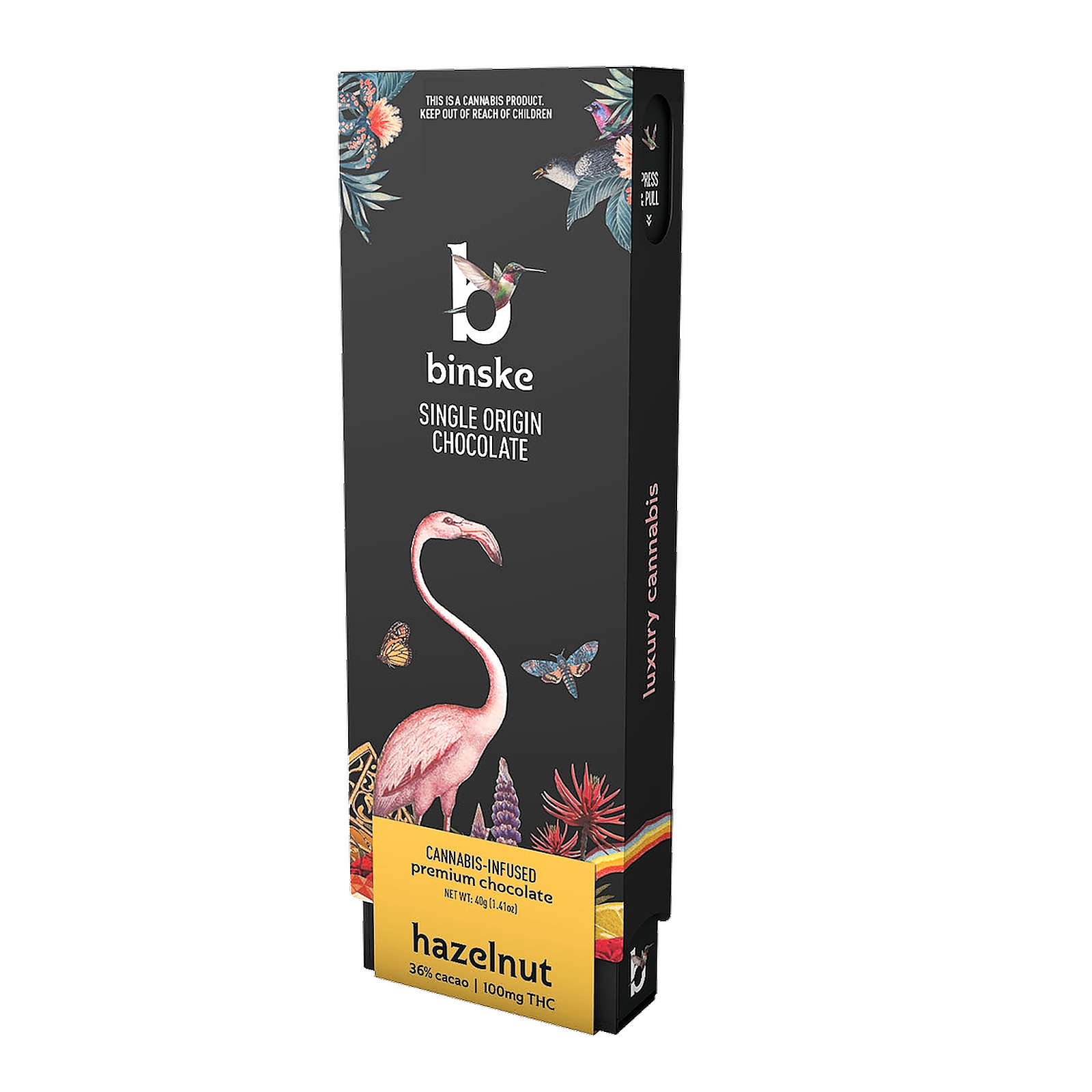 binske: Milk Chocolate with Hazelnuts 100mg 10-pack | Leafly