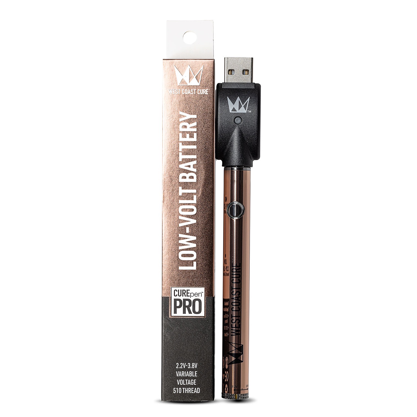 West Coast Cure: CUREpen Pro Battery - Rose Gold | Leafly
