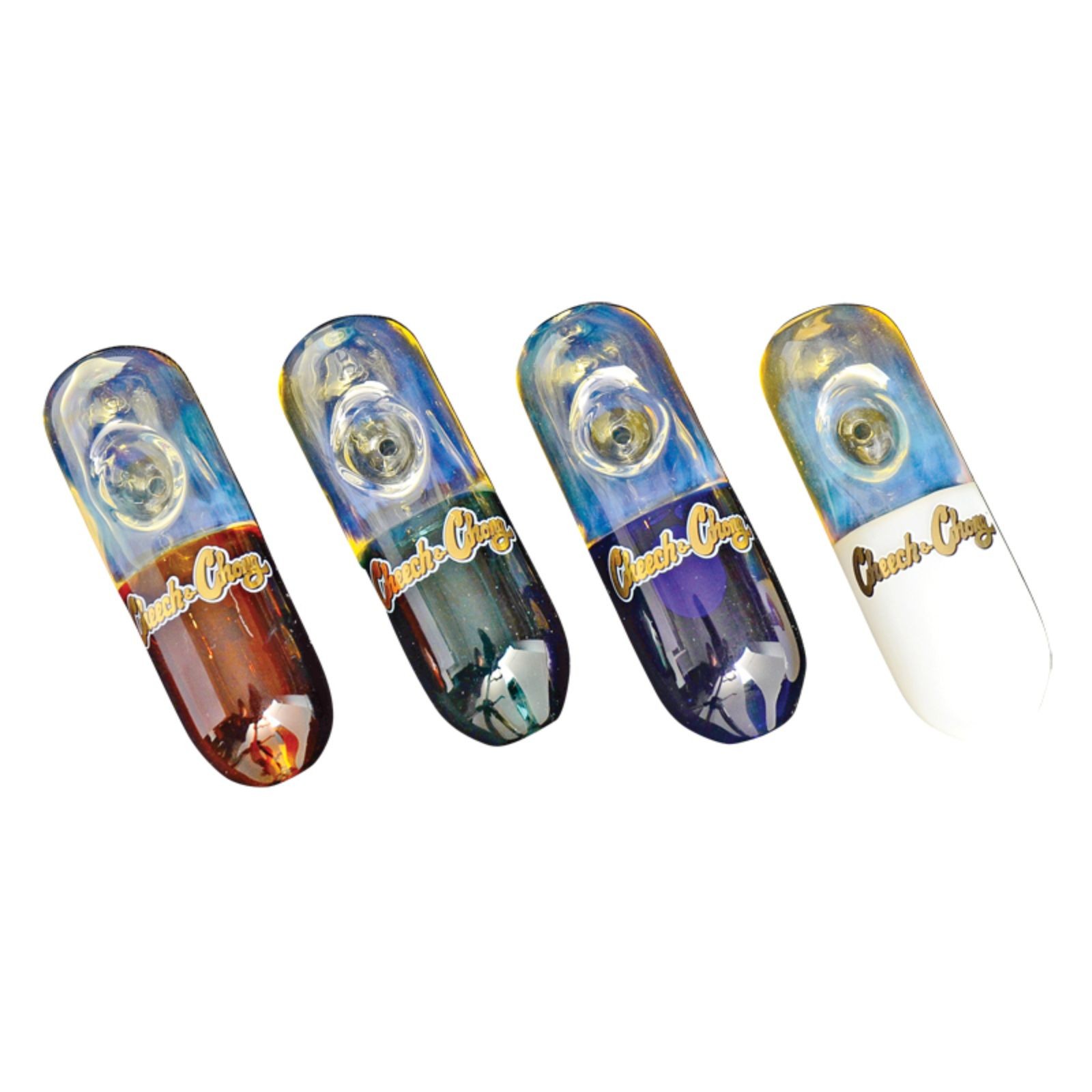 Cheech & Chong Glass: 4" Sleeping Beauty Hand Pipe | Leafly