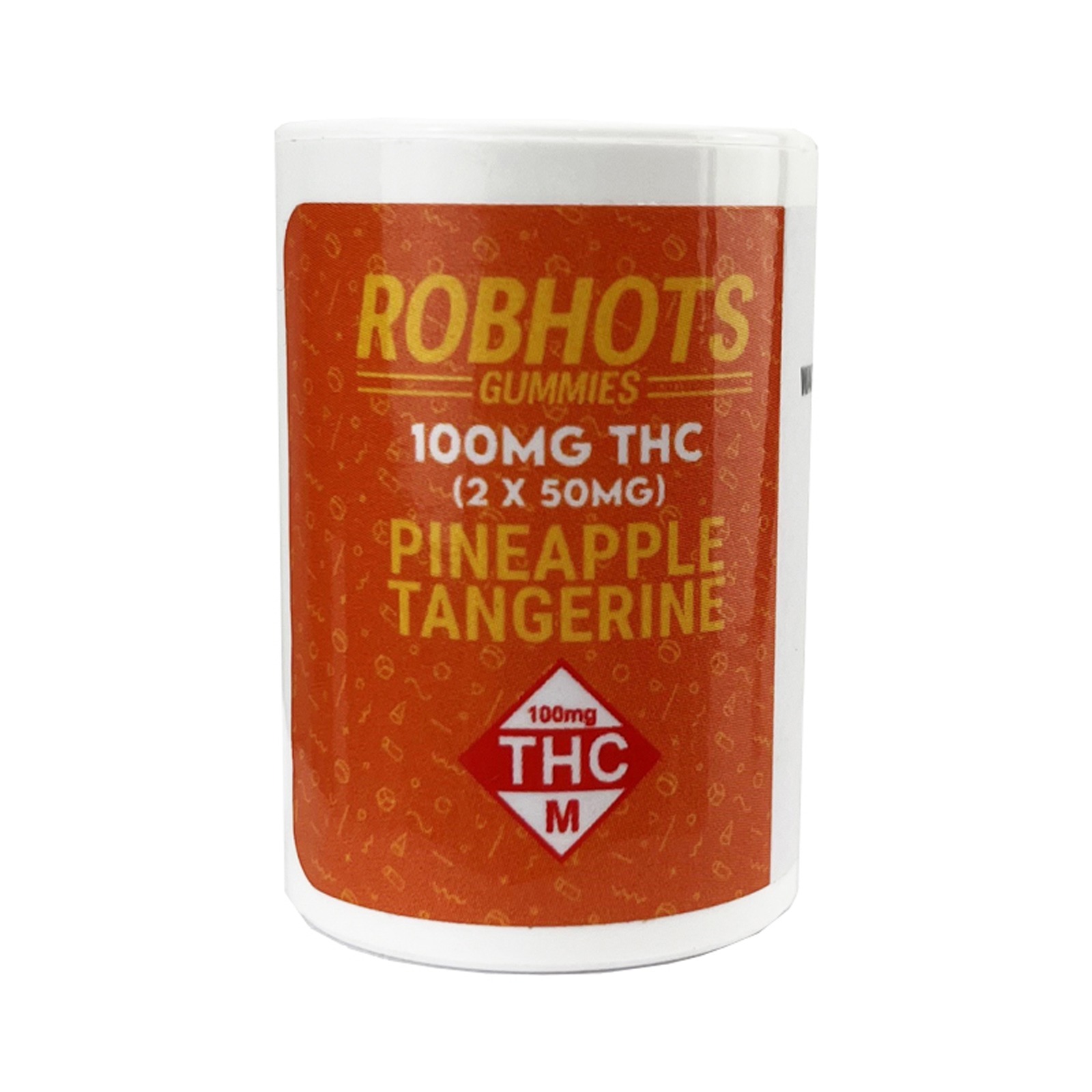 Robhots Edibles: Robhots Gummies Pineapple Tangerine 100mg 2-pack | Leafly