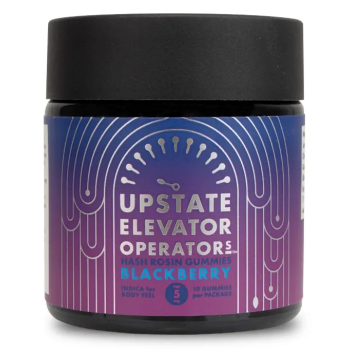 Upstate Elevator Operators: 5mg Rosin Gummy, Blackberry | Leafly
