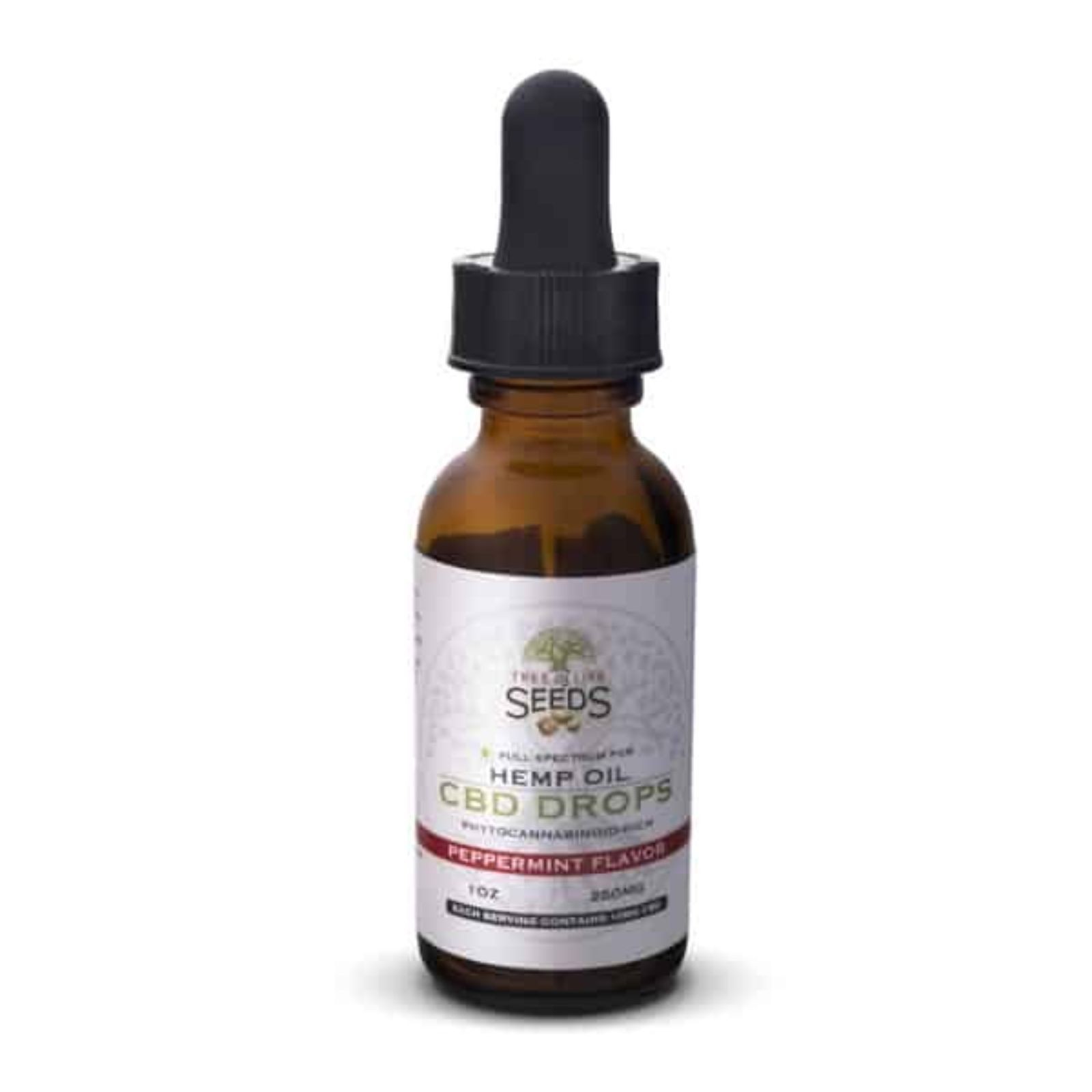 Tree of Life Seeds: Peppermint CBD Oil Drops 250mg | Leafly
