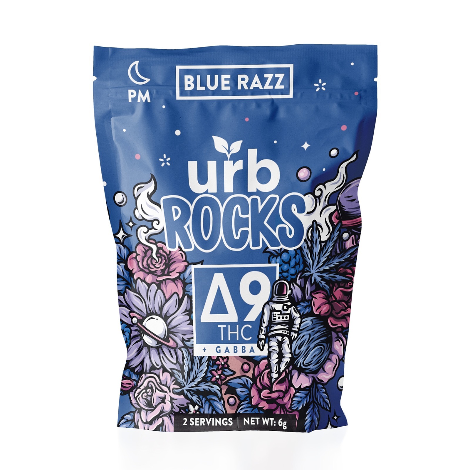 Urb Finest Flowers: Blue Razz (PM) Delta 9 THC Urb Rocks 15 MG | Leafly