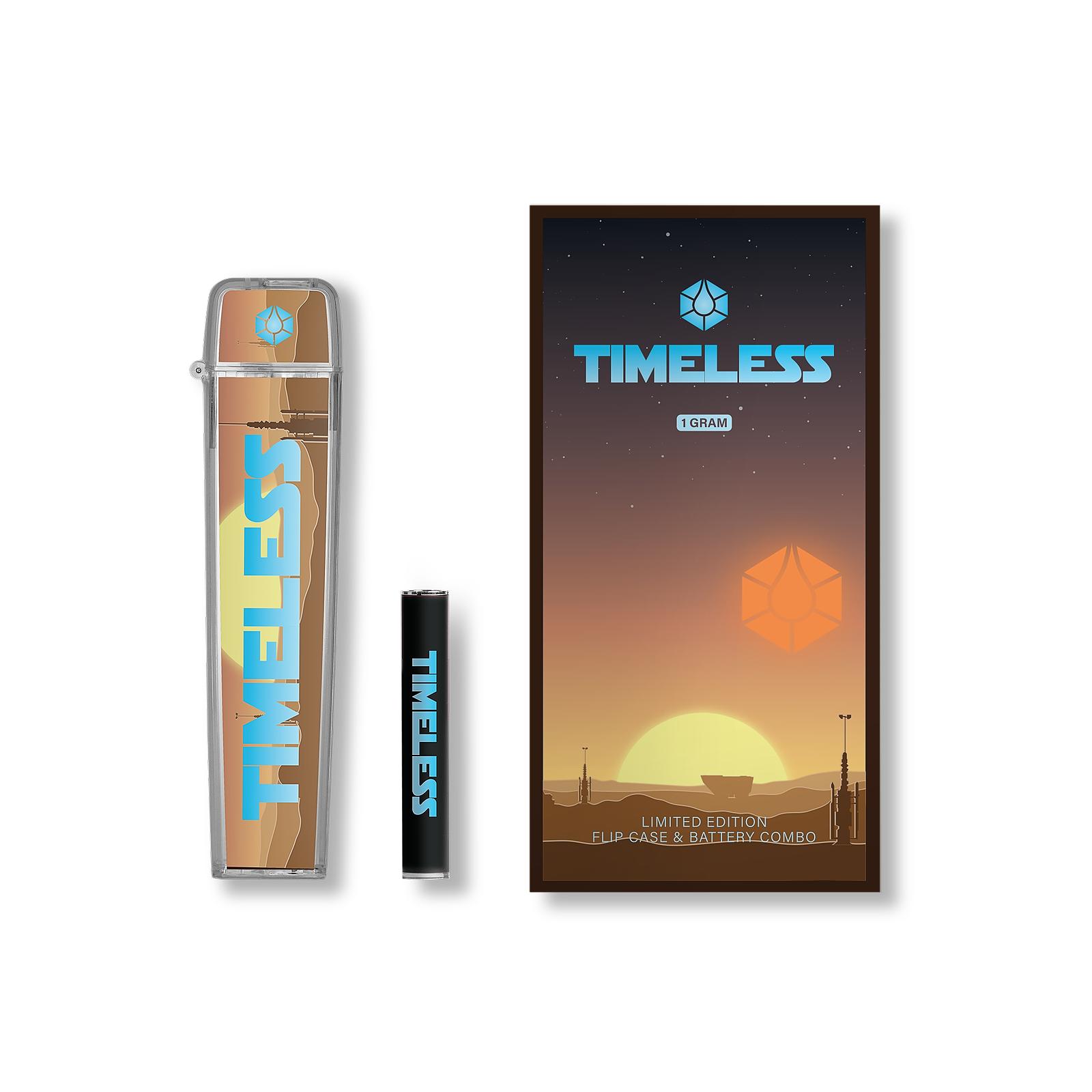 Timeless Vapes: Jawa Kush Flip Case & Battery Combo 1000mg | Leafly