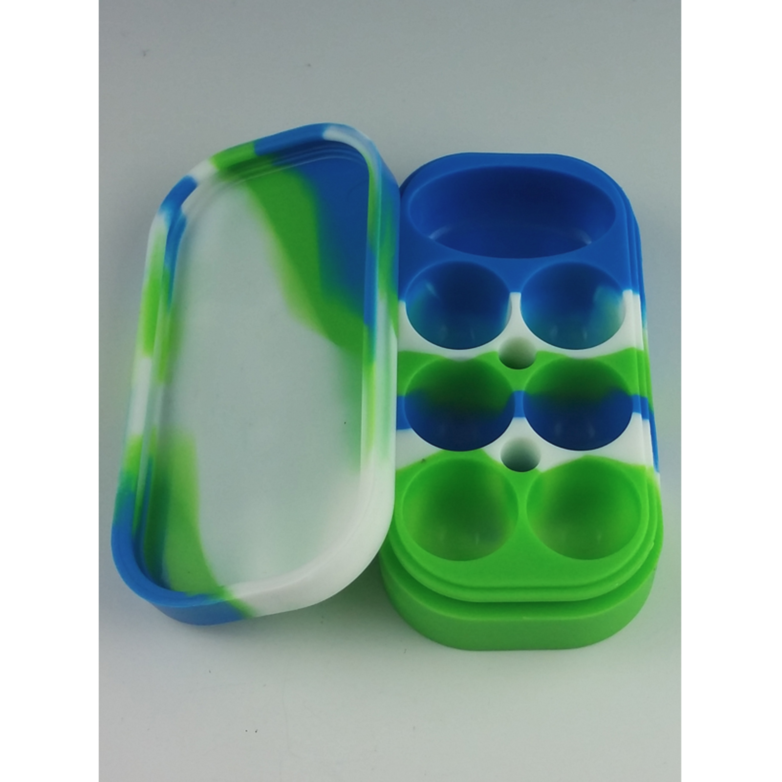 Mile High Glass Pipes: 7 In 1 Silicone Lego Dab Storage Container Blue ...