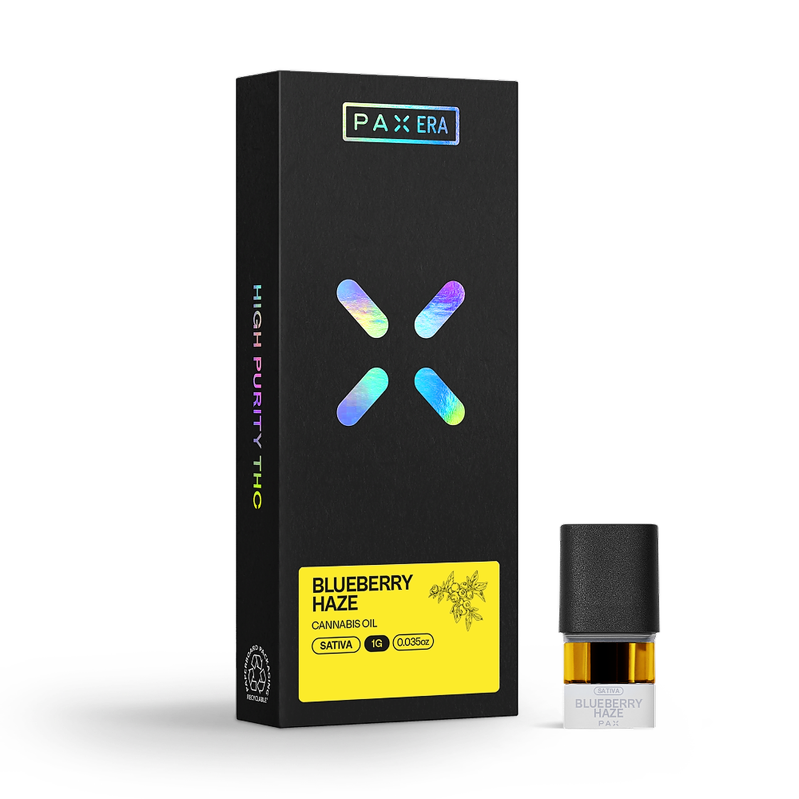 PAX®: PAX High Purity THC - Blueberry Haze (S) - 1g Pod | Leafly