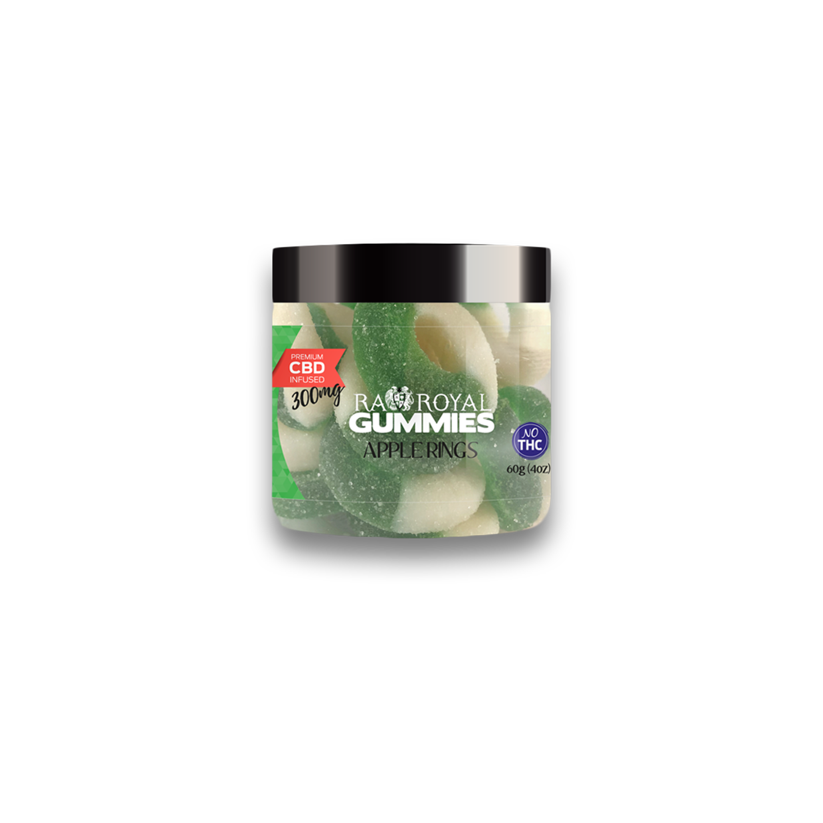 RA Royal: R.A. Royal Gummies: CBD Apple Rings (300 MG) | Leafly