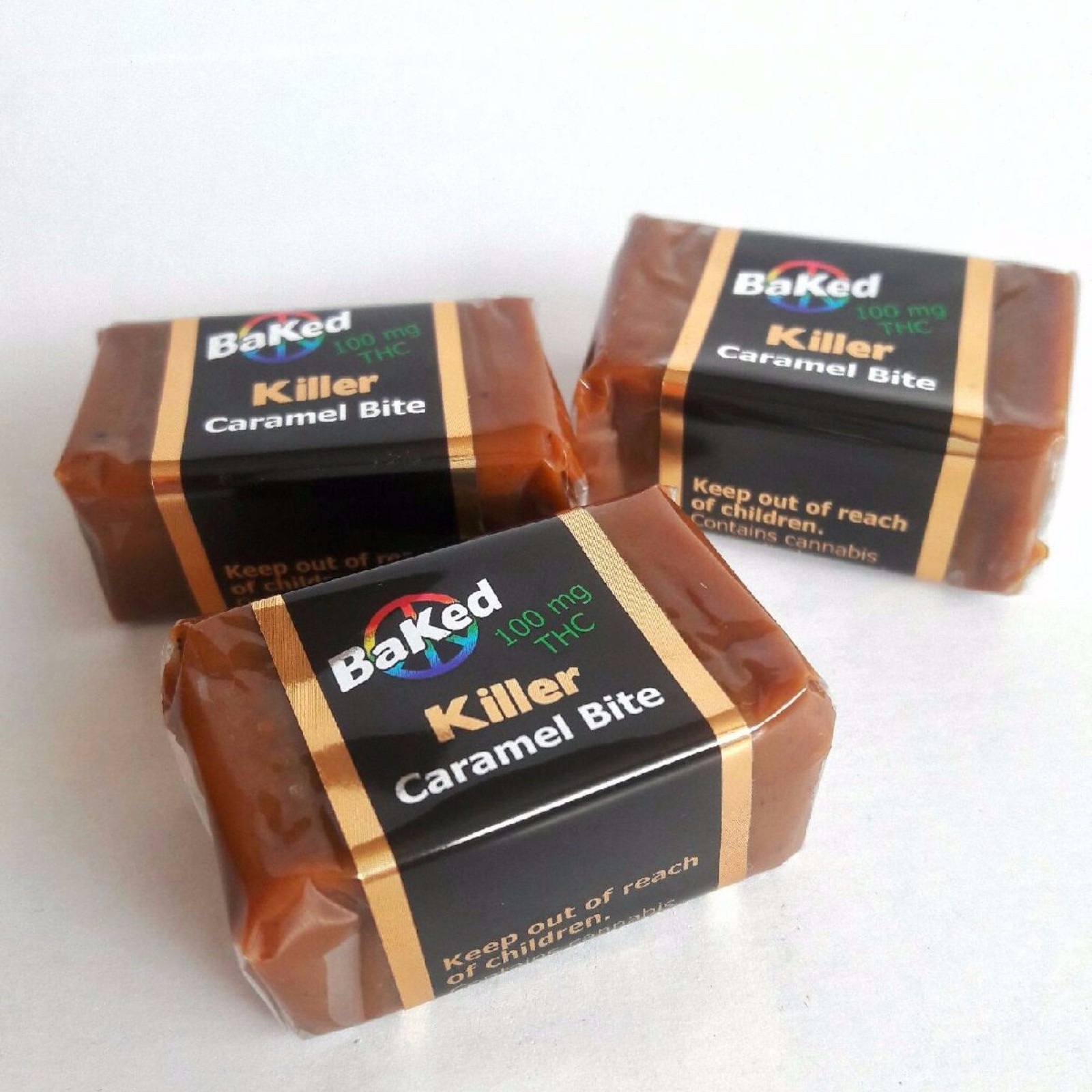 BaKed: BaKed Killer Caramel Bite 100 mg THC | Leafly