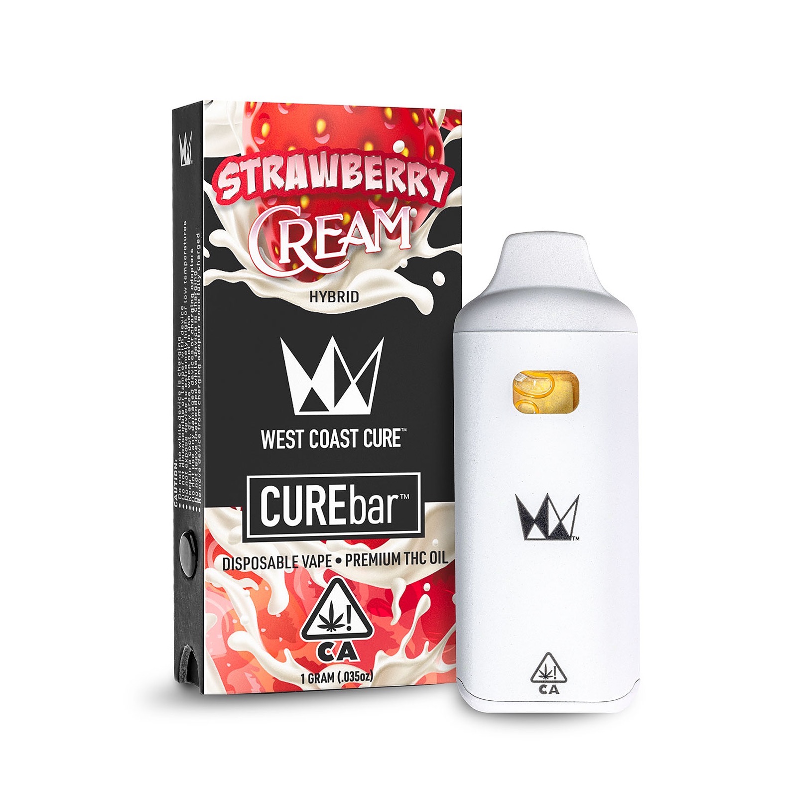 West Coast Cure: Strawberry Cream CUREbar - 1G | Leafly