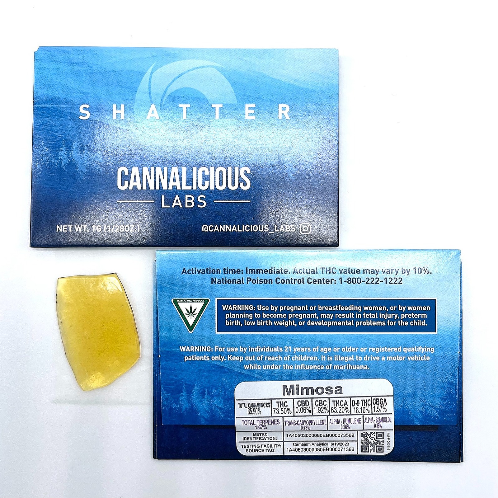 Cannalicious Labs: Mimosa Shatter 1.0g | Leafly