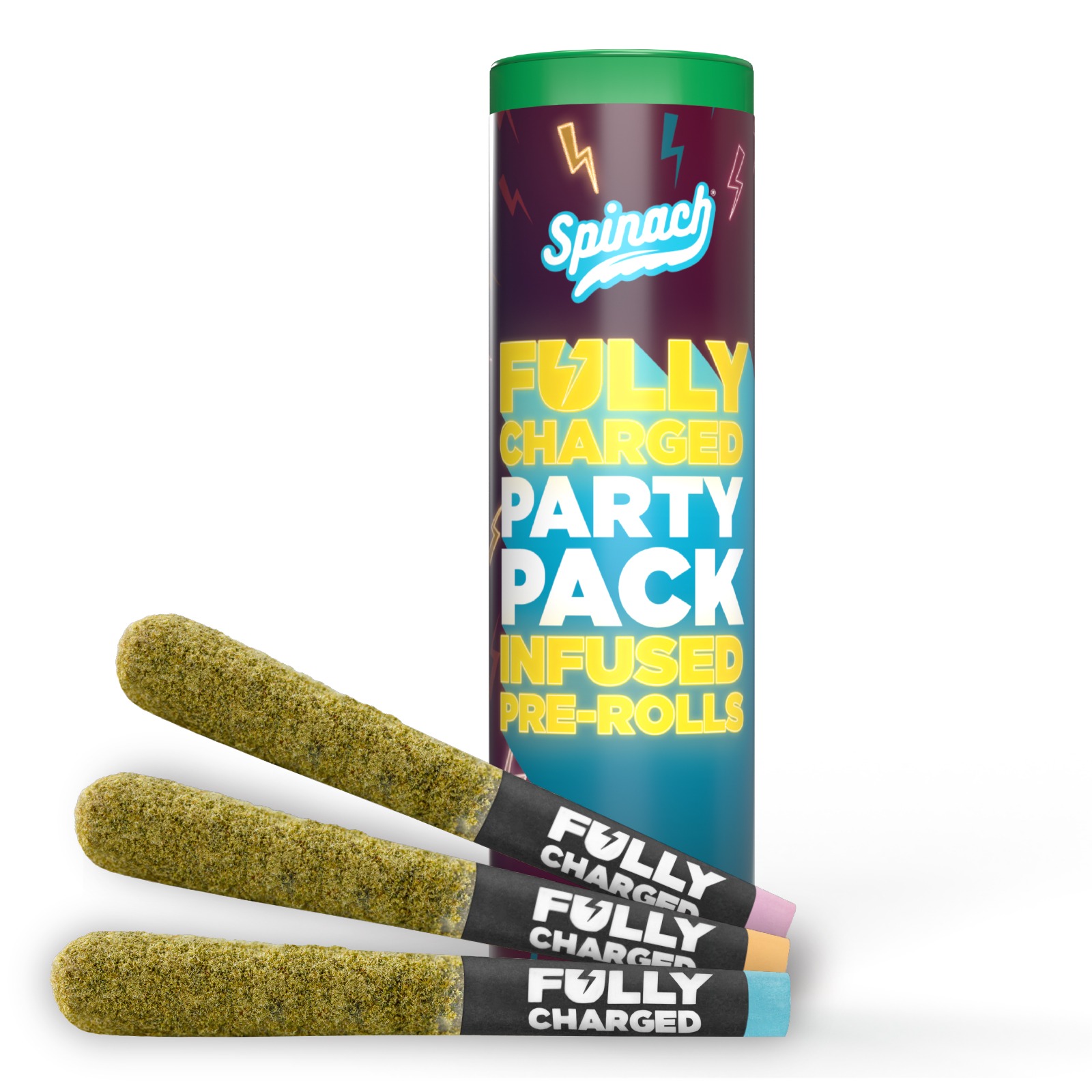 Spinach: Fully Charged Party Pack Infused Pre-Roll Multi-pack | Leafly
