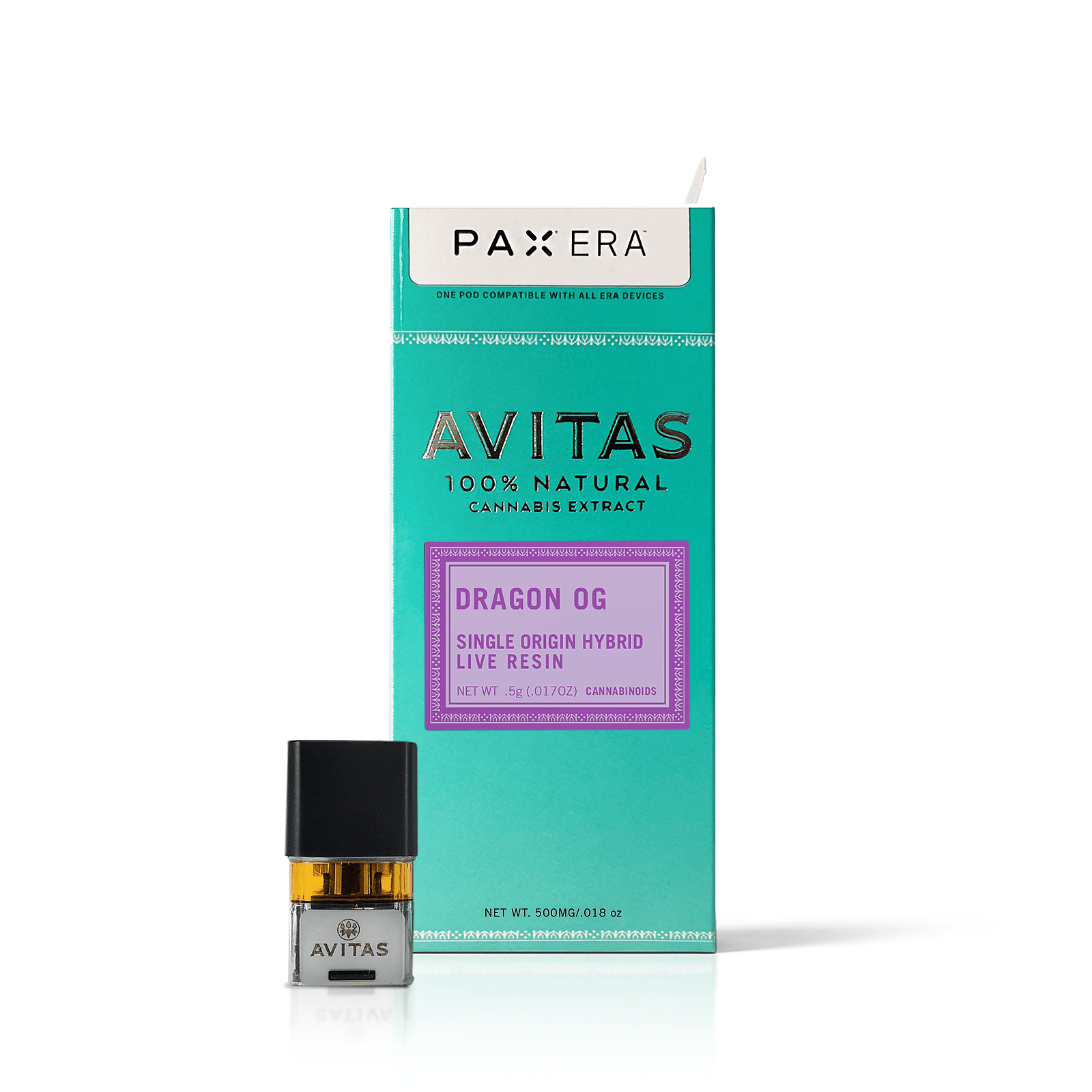 Avitas: Dragon OG Live Resin PAX Pod .5g | Leafly