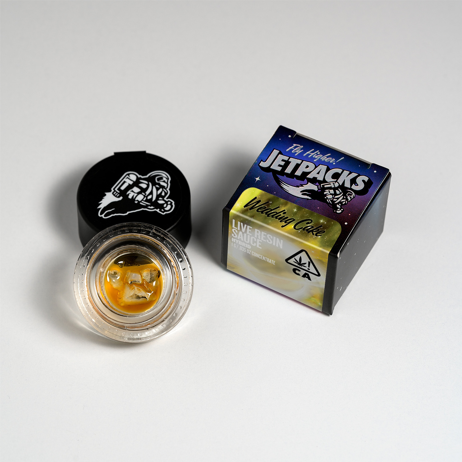 Jetpacks: Wedding Cake (1 Gram Hybrid Live Resin Sauce) | Leafly