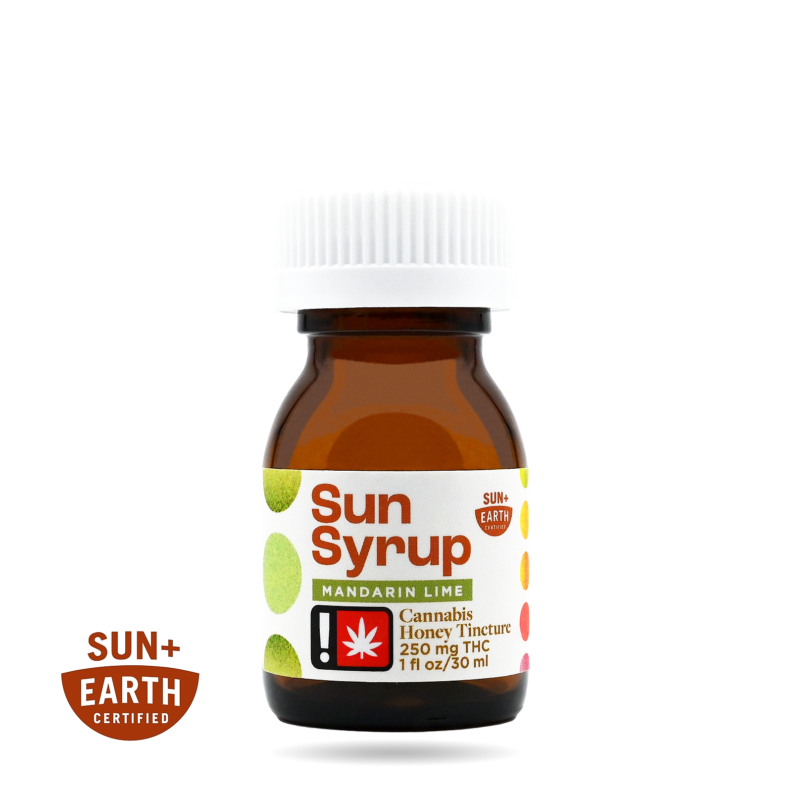 Luminous Botanicals: Sun Syrup - Mandarin Lime, 1 oz / 250 mg | Leafly