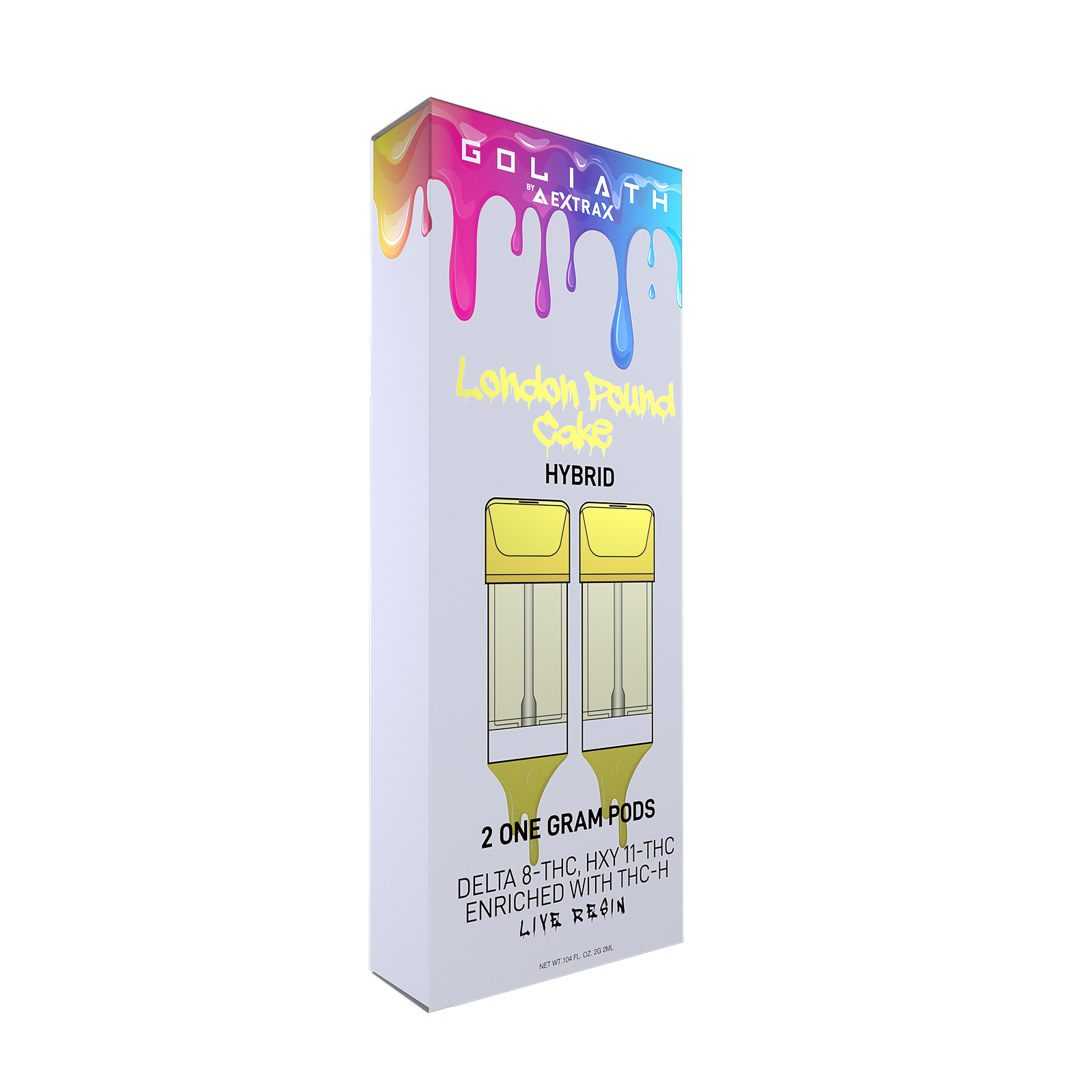 Delta Extrax: London Pound Cake Goliath 1G Pods – 2 Pack | Leafly