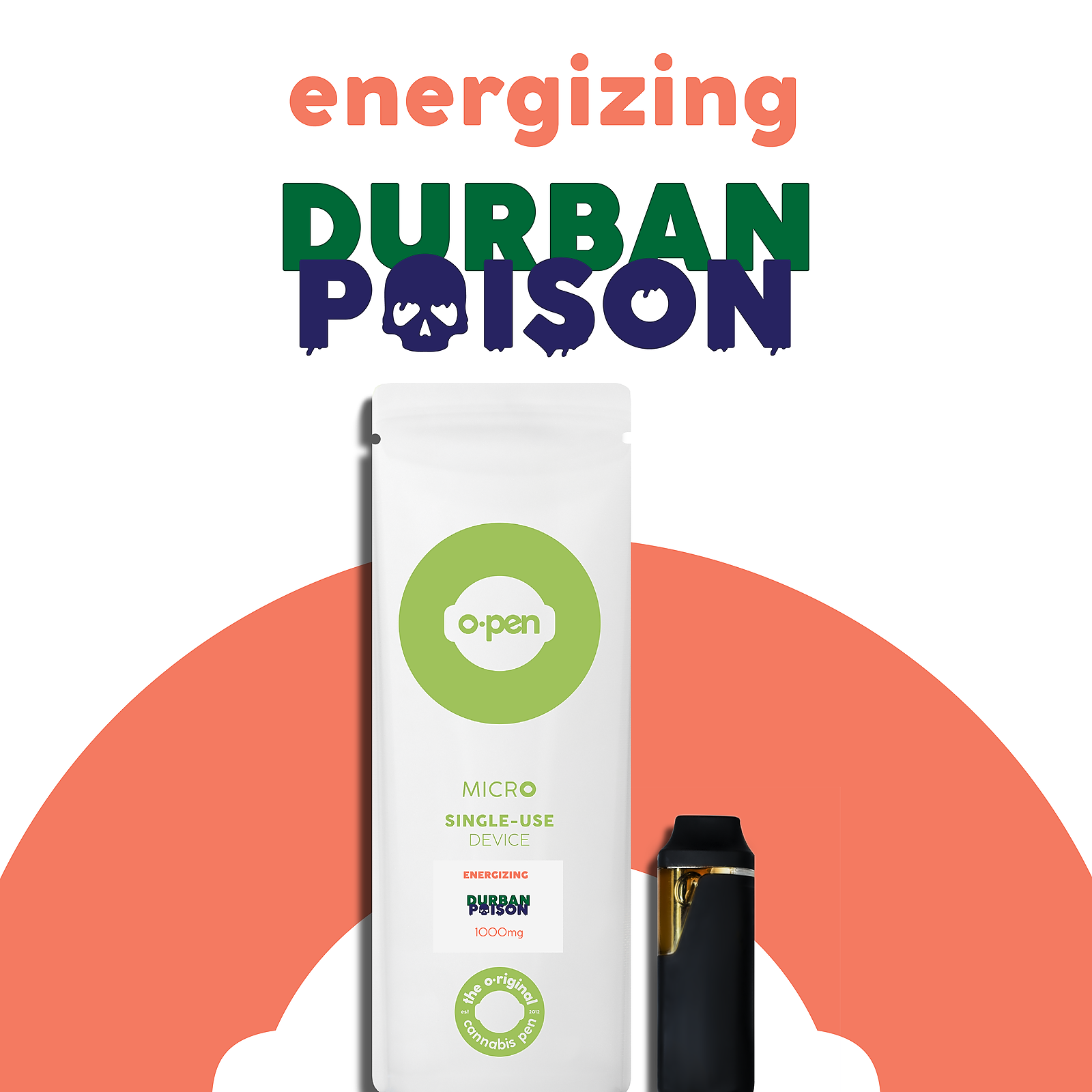 O.pen: O.pen Micro - Durban Poison - 1,000mg All-In-One Vape Pen | Leafly