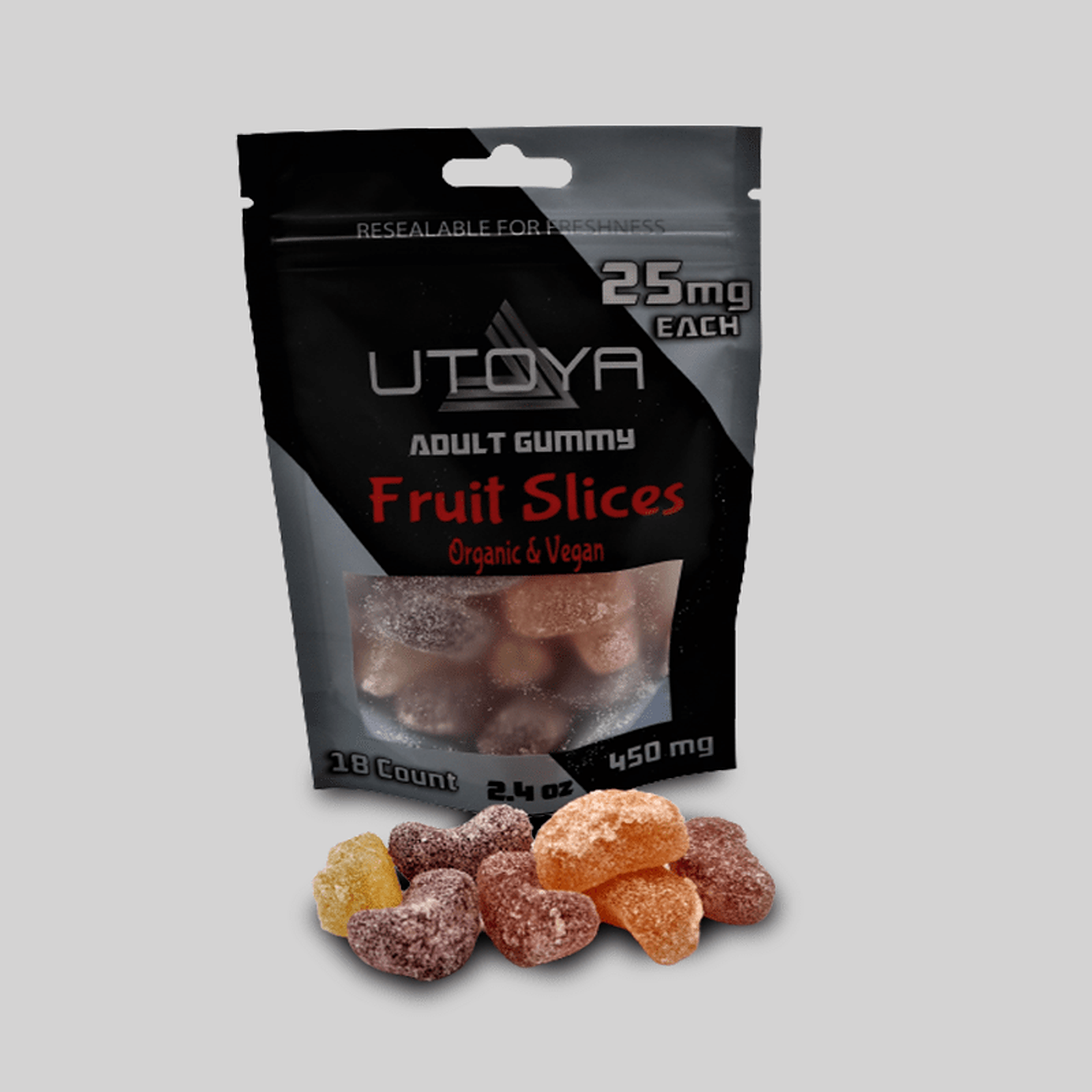 Utoya: Delta 8 THC – 25 mg – Organic Mini Fruit Slices | Leafly