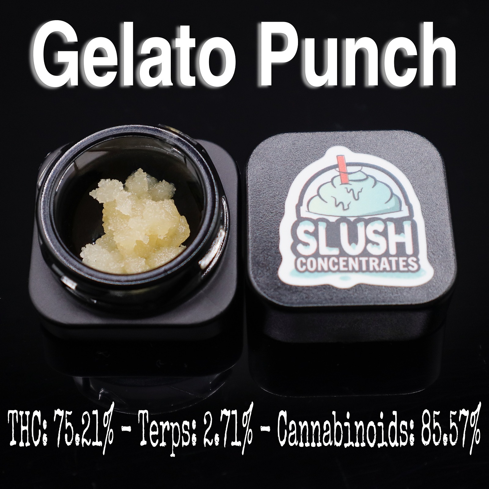 Pharmicated: Slush - Gelato Punch - Concentrate 1g - 75.21% THC | Leafly