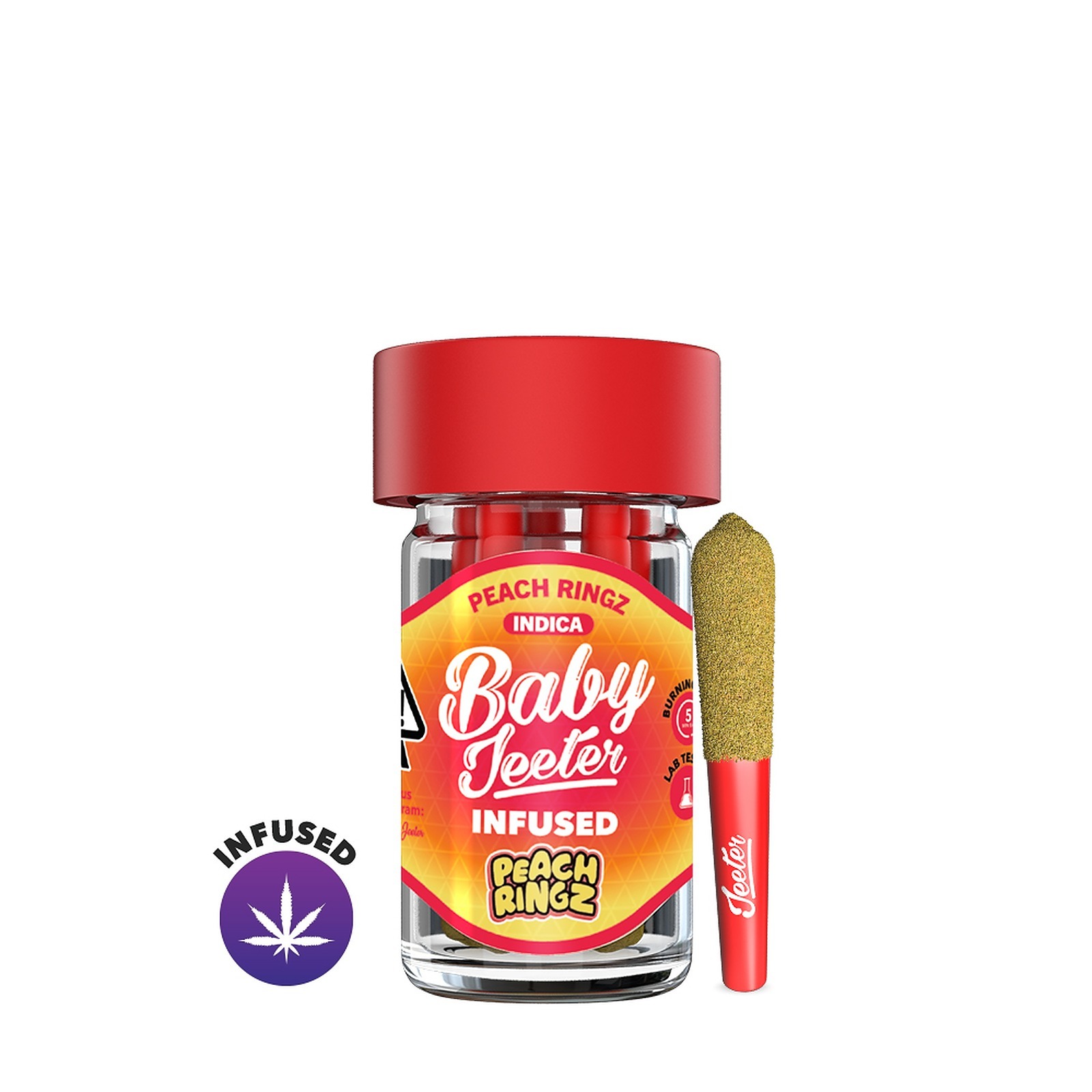 Jeeter: Peach Ringz Infused Baby Jeeter 5 Pack 2.5G | Leafly