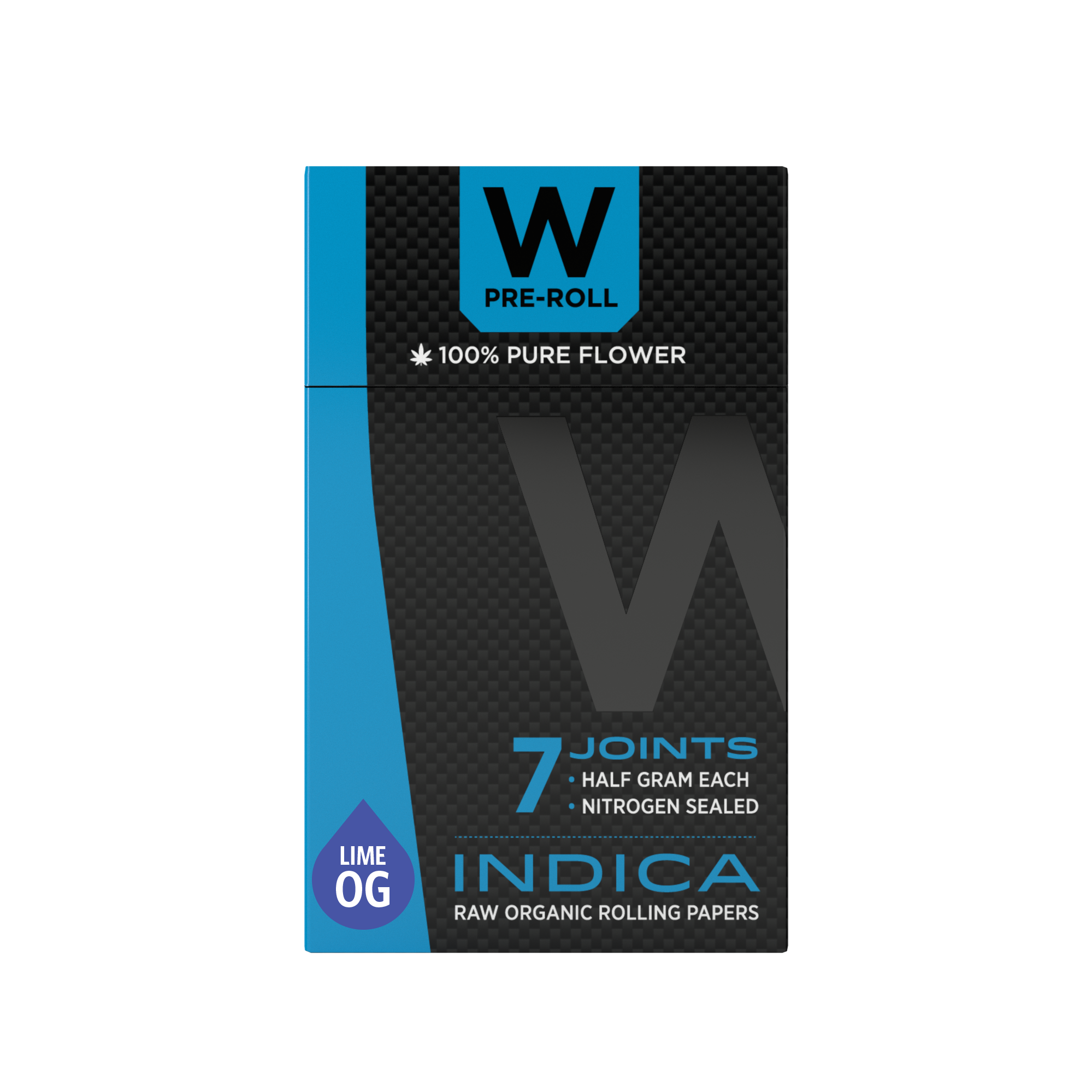W Vapes: Lime OG Indica Pre Roll 7 Pack | Leafly