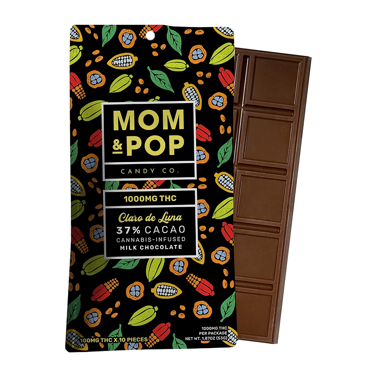 Mom & Pop Candy Co.: 1000mg Milk Chocolate Bar by Mom & Pop Candy Co ...