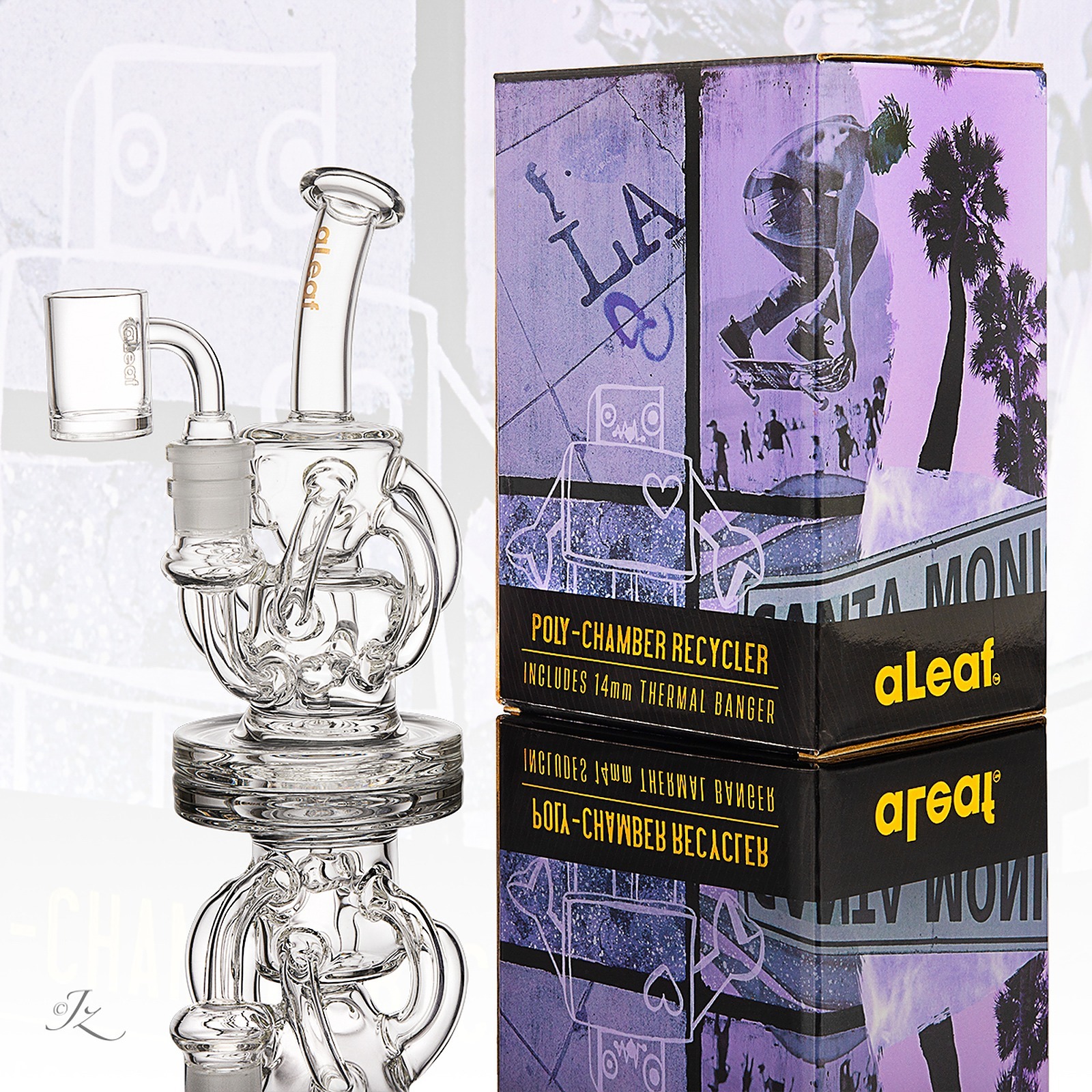 aLeaf: Poly-Chamber Recycler - 14 mm Thermal Banger | Leafly
